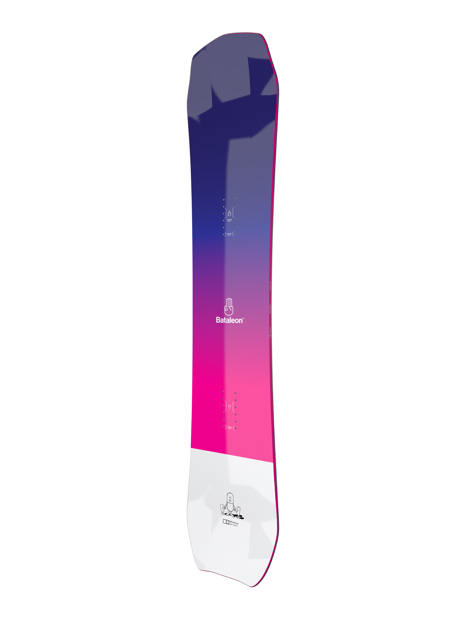 Bataleon Whatever Snowboard - violet, pink, multicolor (white/black/multi)