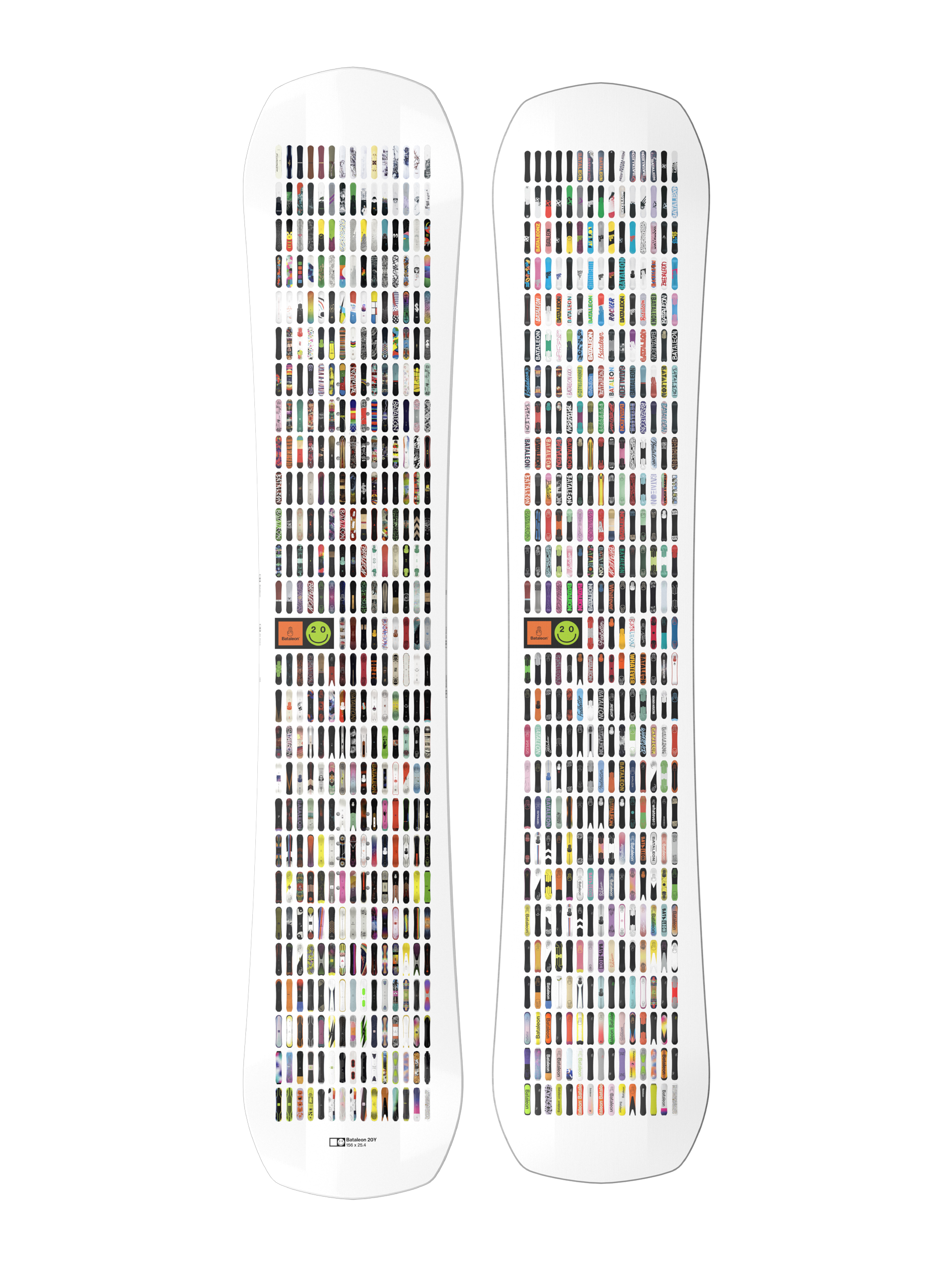 Bataleon Goliath 20Y Snowboard - white, multicolor