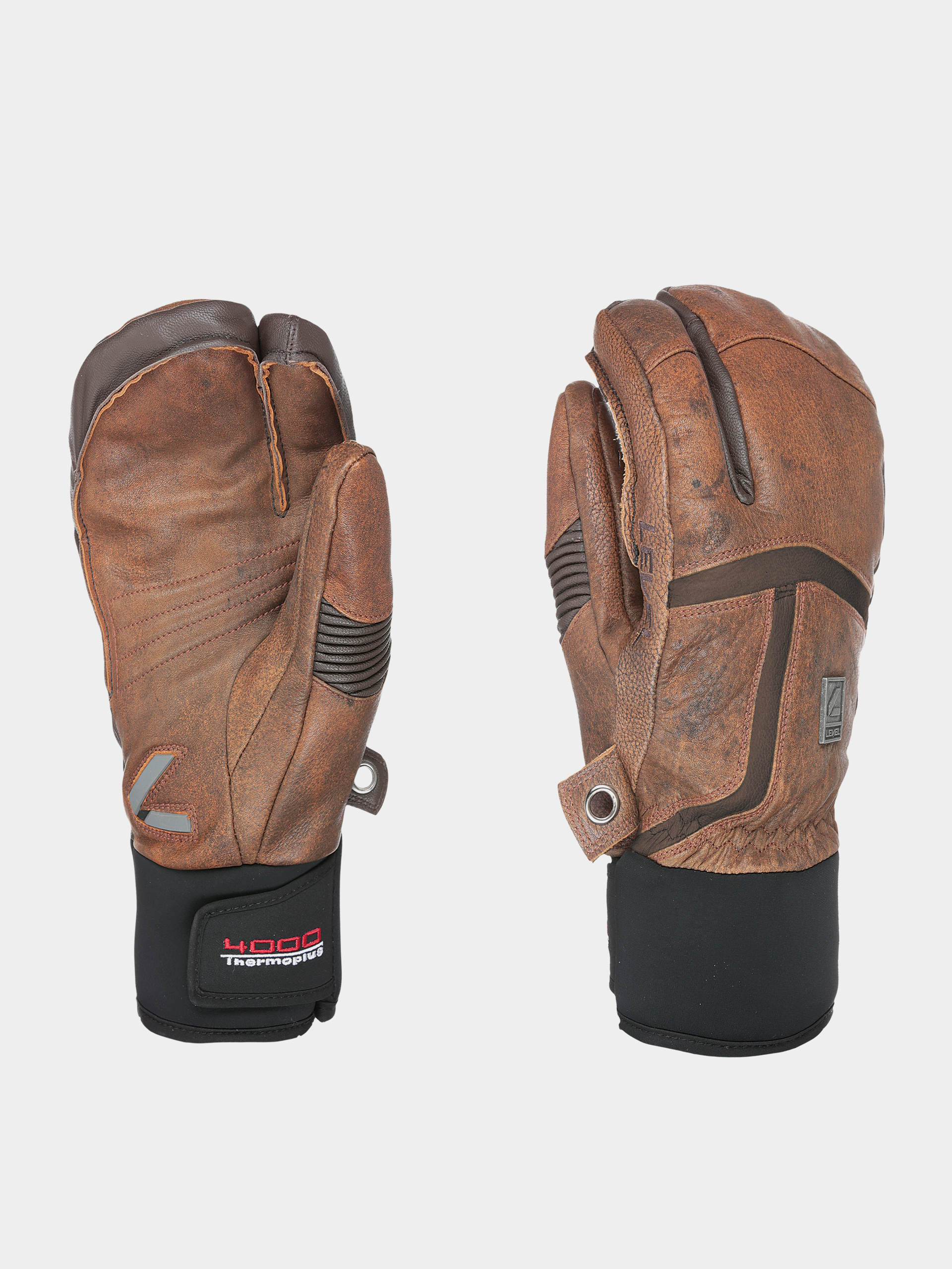 Level Gloves Off Piste Leather Trigger - brown (leather brown)