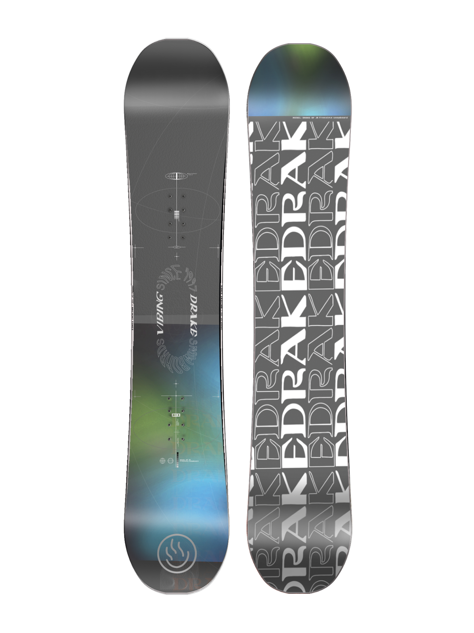 Drake Df Junior Board JR Snowboard - blue, navy blue, multicolor