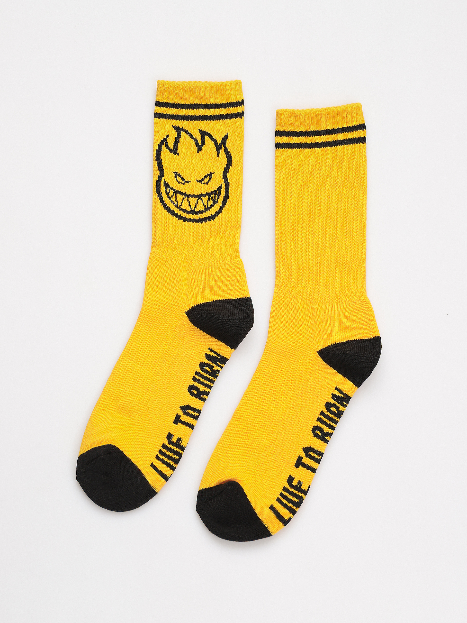 Spitfire Bighead Socks - yellow (gold/black)