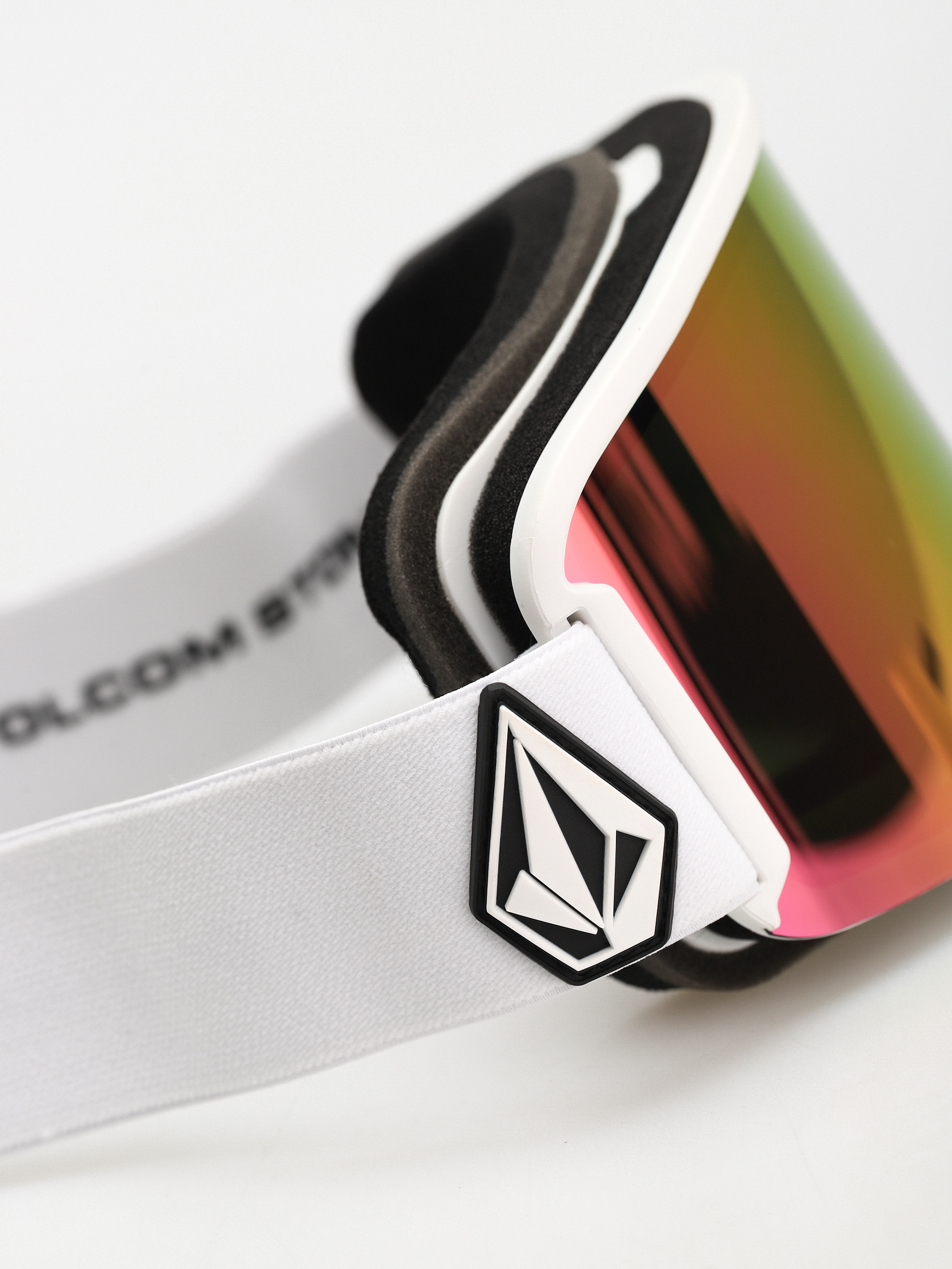 Volcom Garden Goggles - white (matte white/pink chrome+bl yellow)