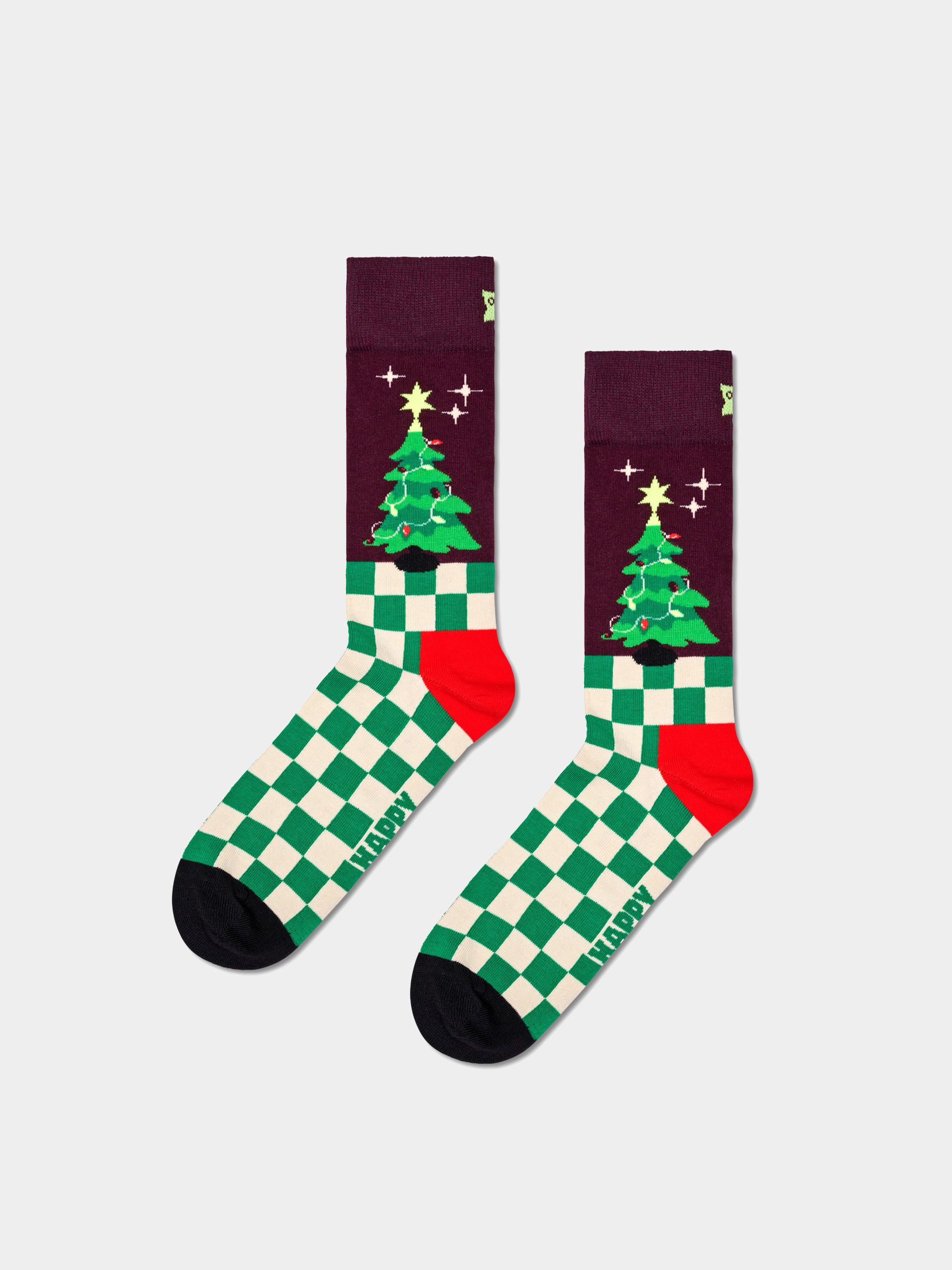 Happy Socks Christmas Tree Socks - red (dark red)