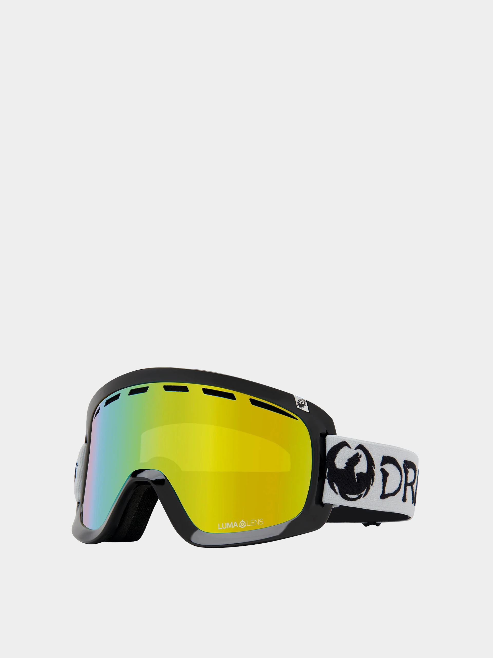 Dragon D1 OTG Goggles - white, black (classicgrey/lumalens gold ion)