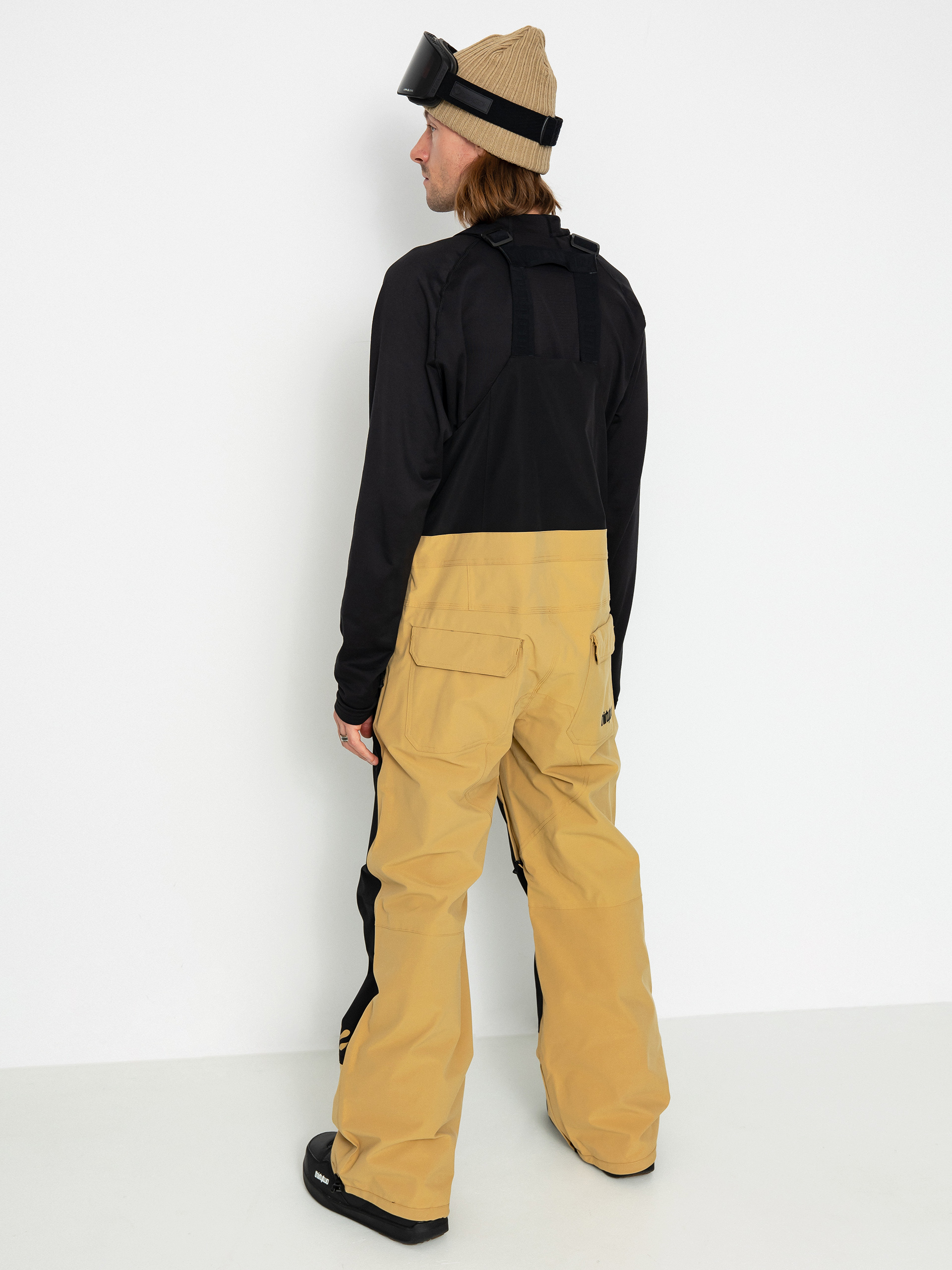 ThirtyTwo Basement Bib Snowboard pants - brown (black/tan)