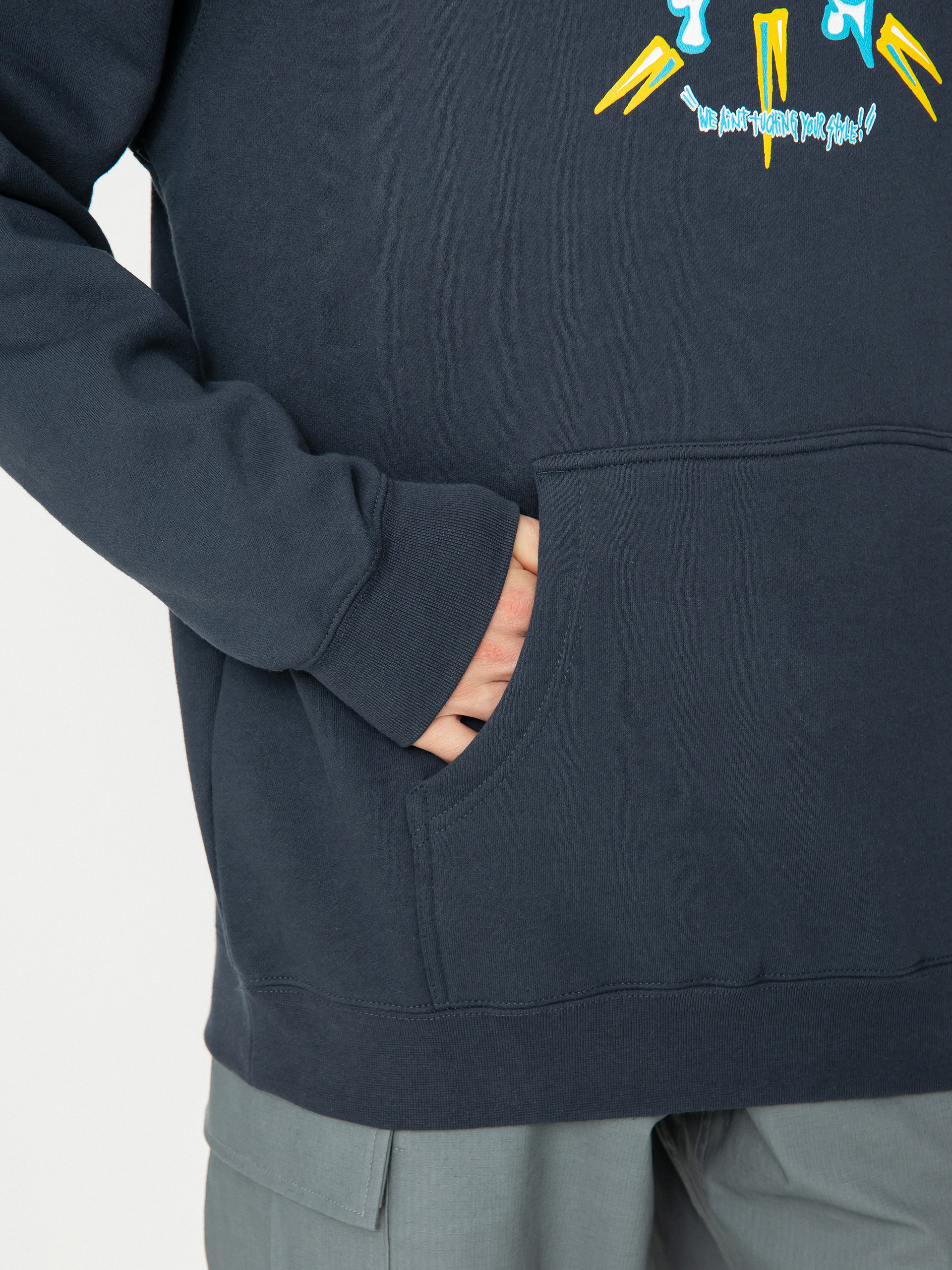 Krooked Style HD Hoodie - black (slate blue/multi)
