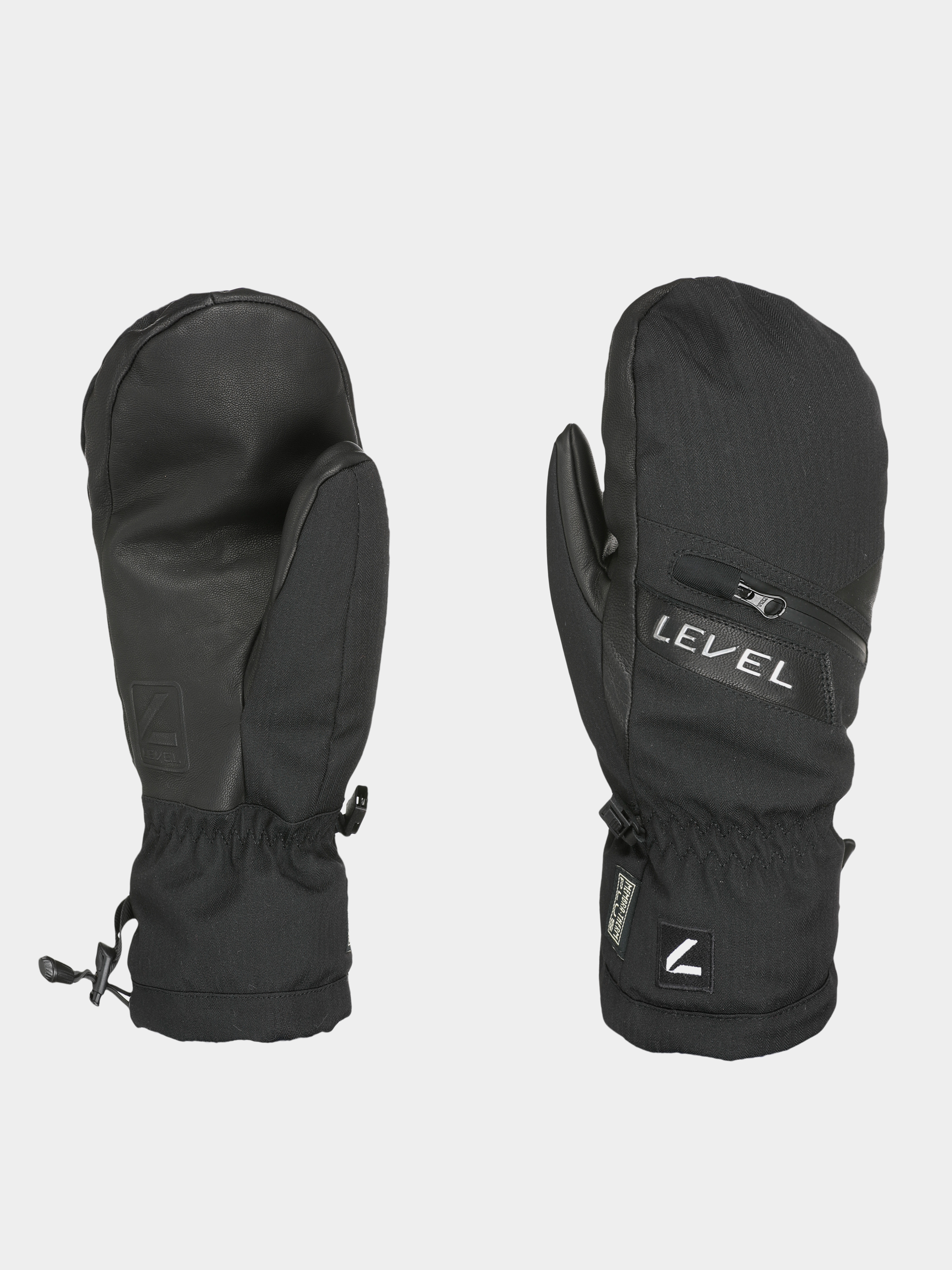 Level Switchback Mitt Gloves - black (black)