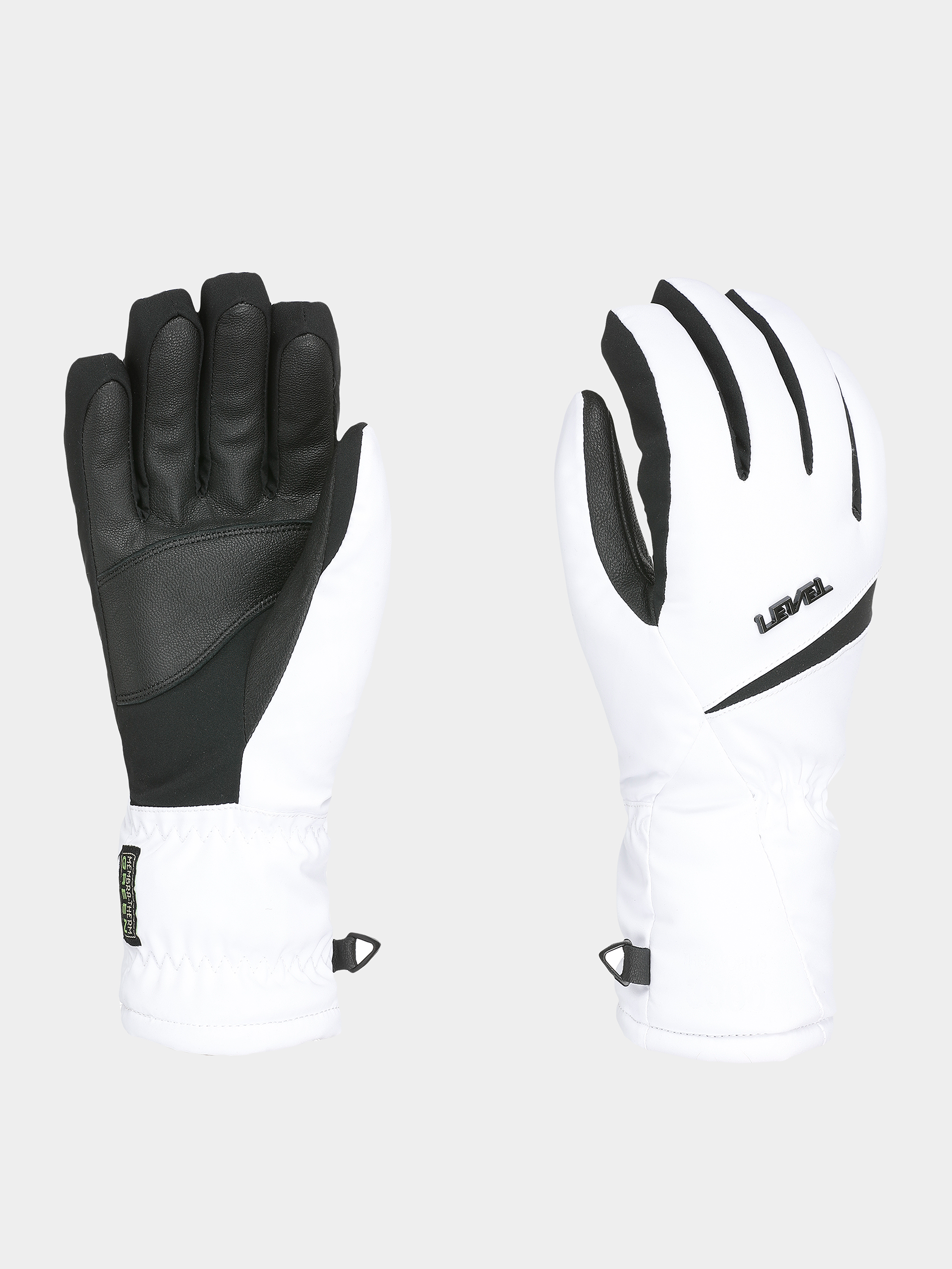 Level Alpine Gloves Wmn - white (black/white)