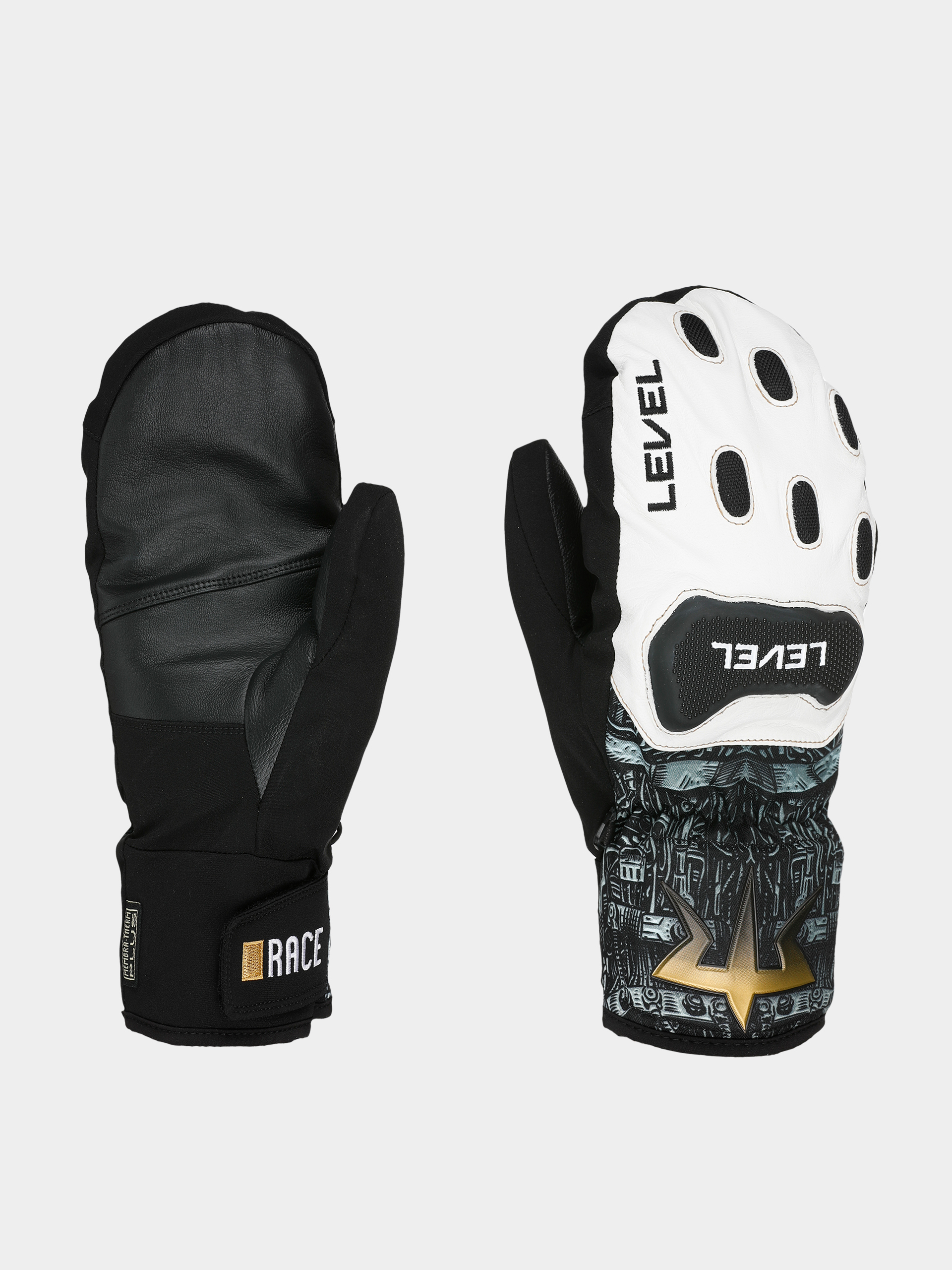 Level Race Replica Mitt Gloves - black (pk white)