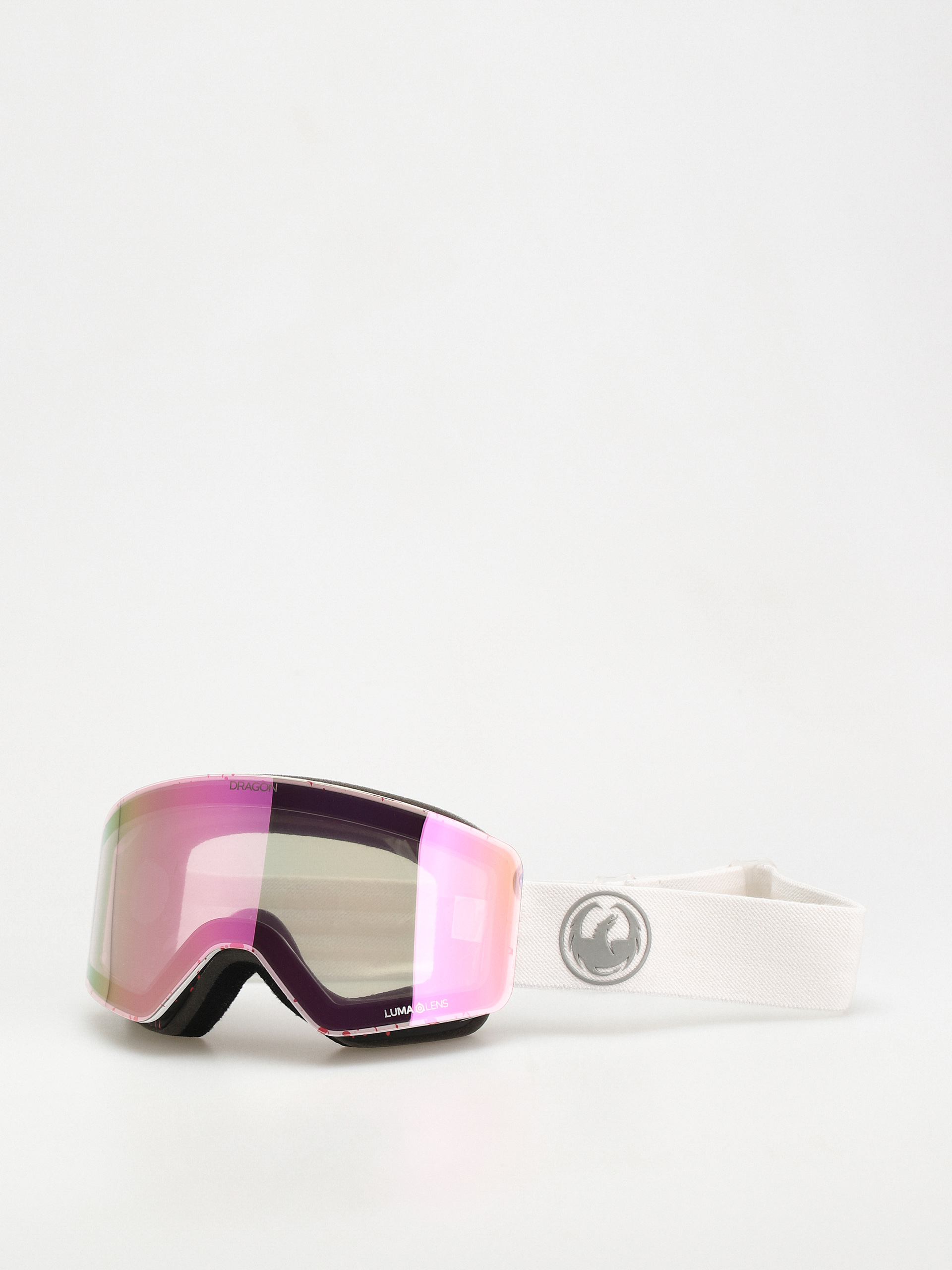 Dragon R1 OTG Goggles - white (reused/lumalens pink ion/lumalens dark ...