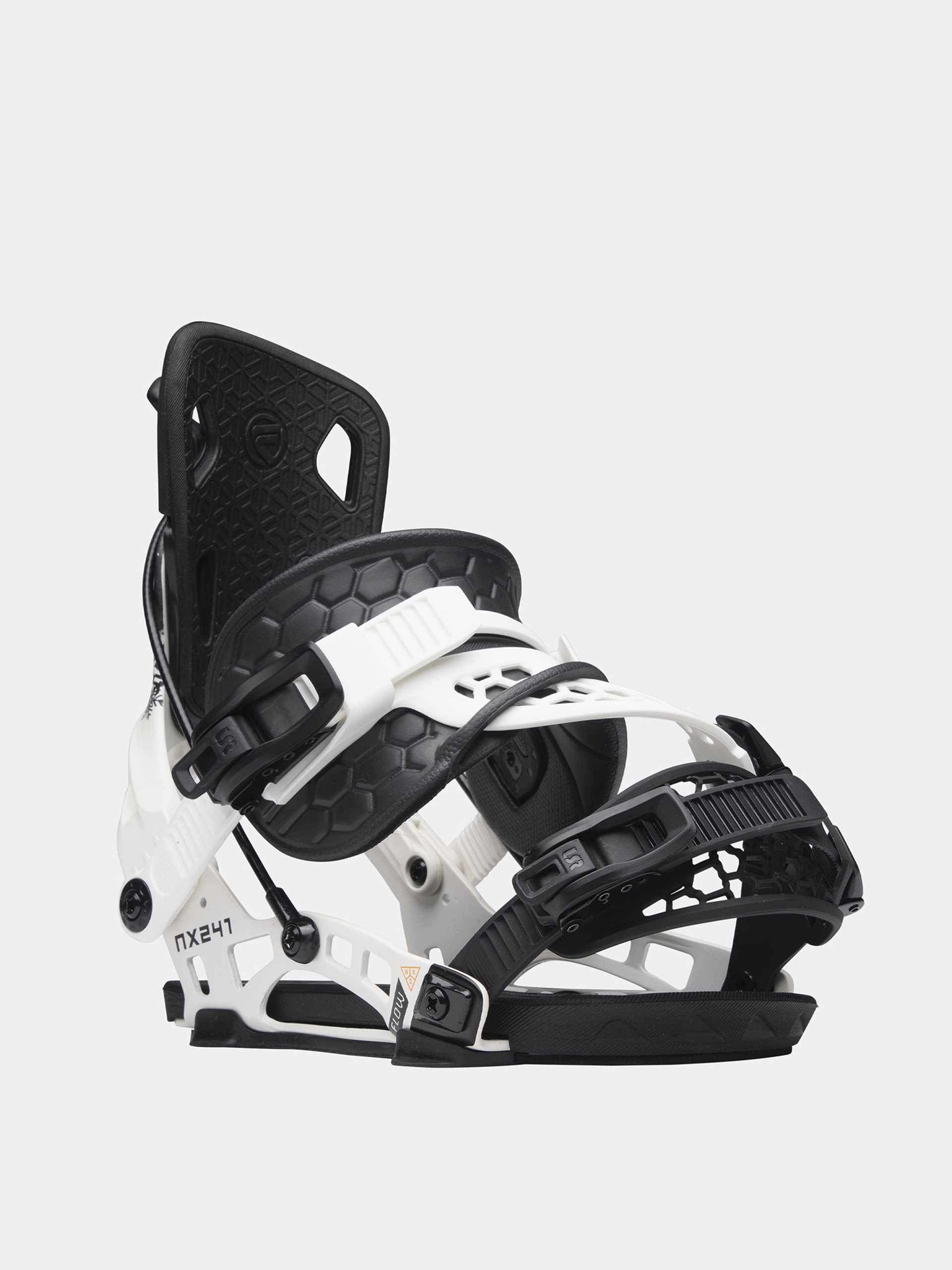 Flow Nx2 Hybrid Snowboard bindings - white, black (one)