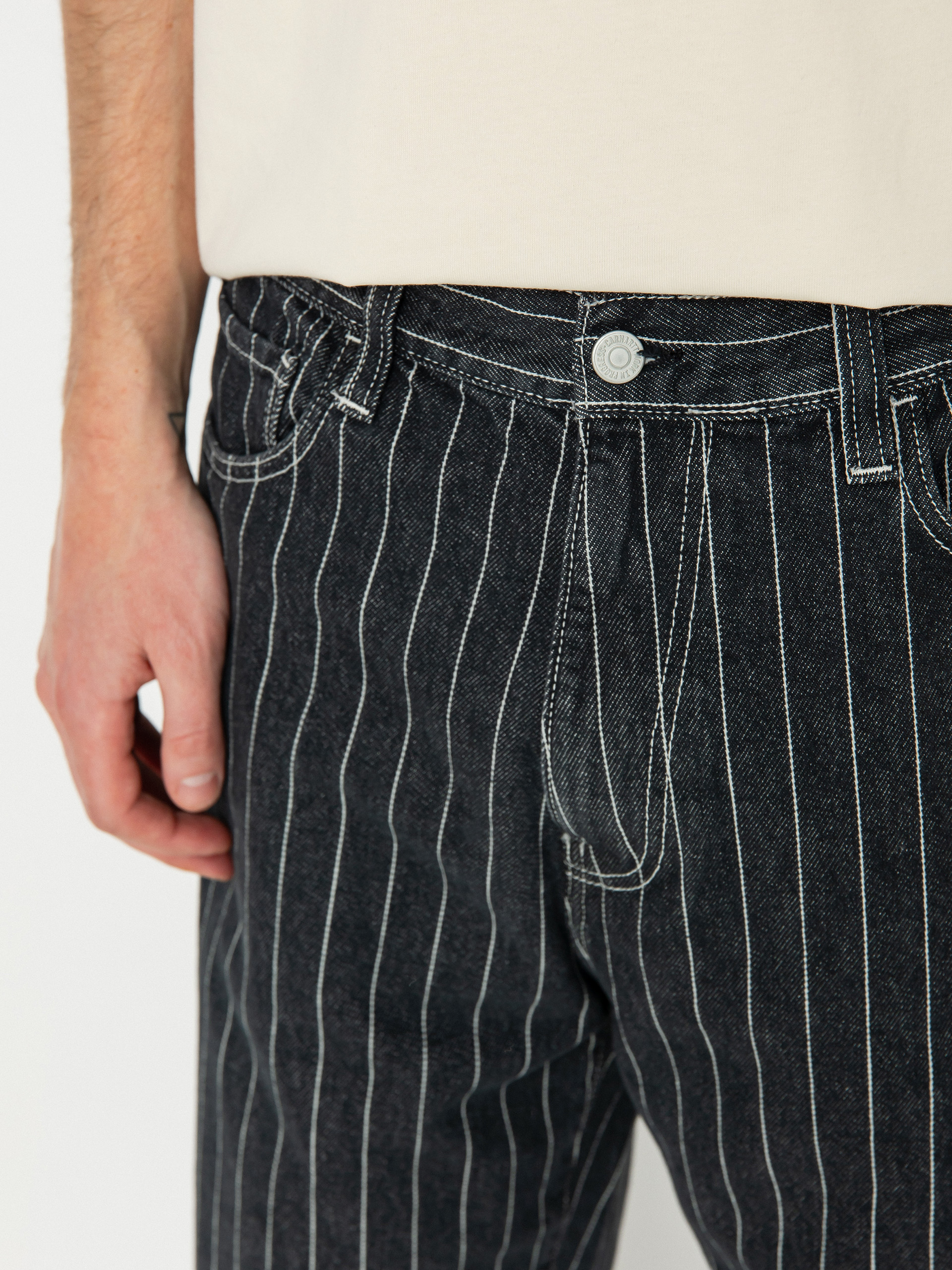 Carhartt Wip Orlean Pants Black Orlean Stripeblackwhite