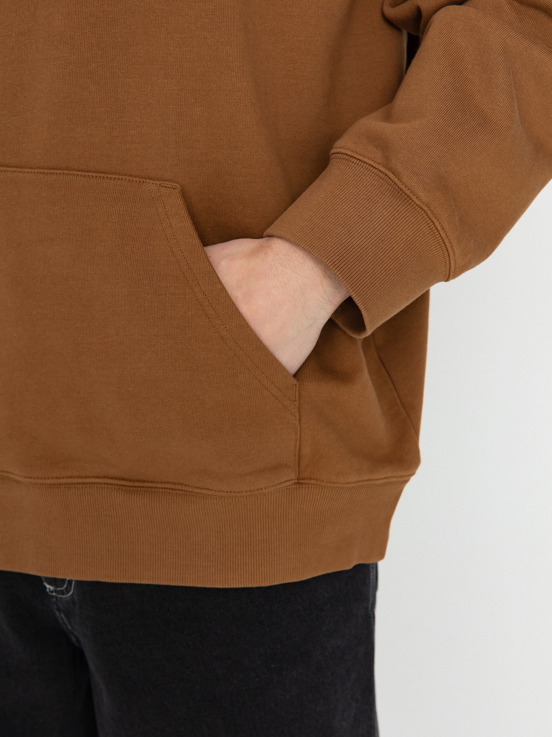 Carhartt WIP Onyx Script HD Hoodie - brown (hamilton brown/black)