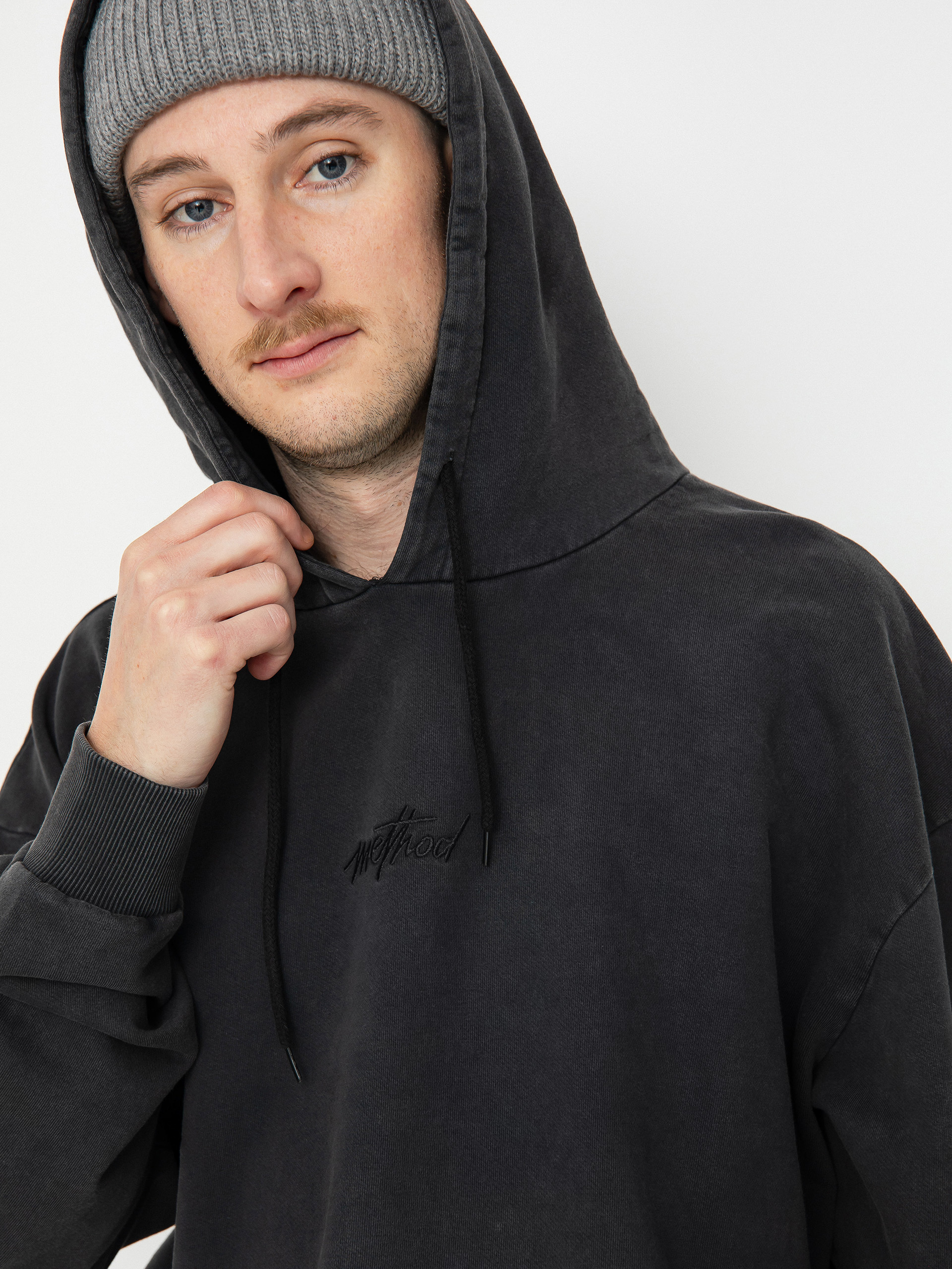 Method Signature HD Hoodie - black (washed black) Method Signature HD Hoodie - black (washed black)