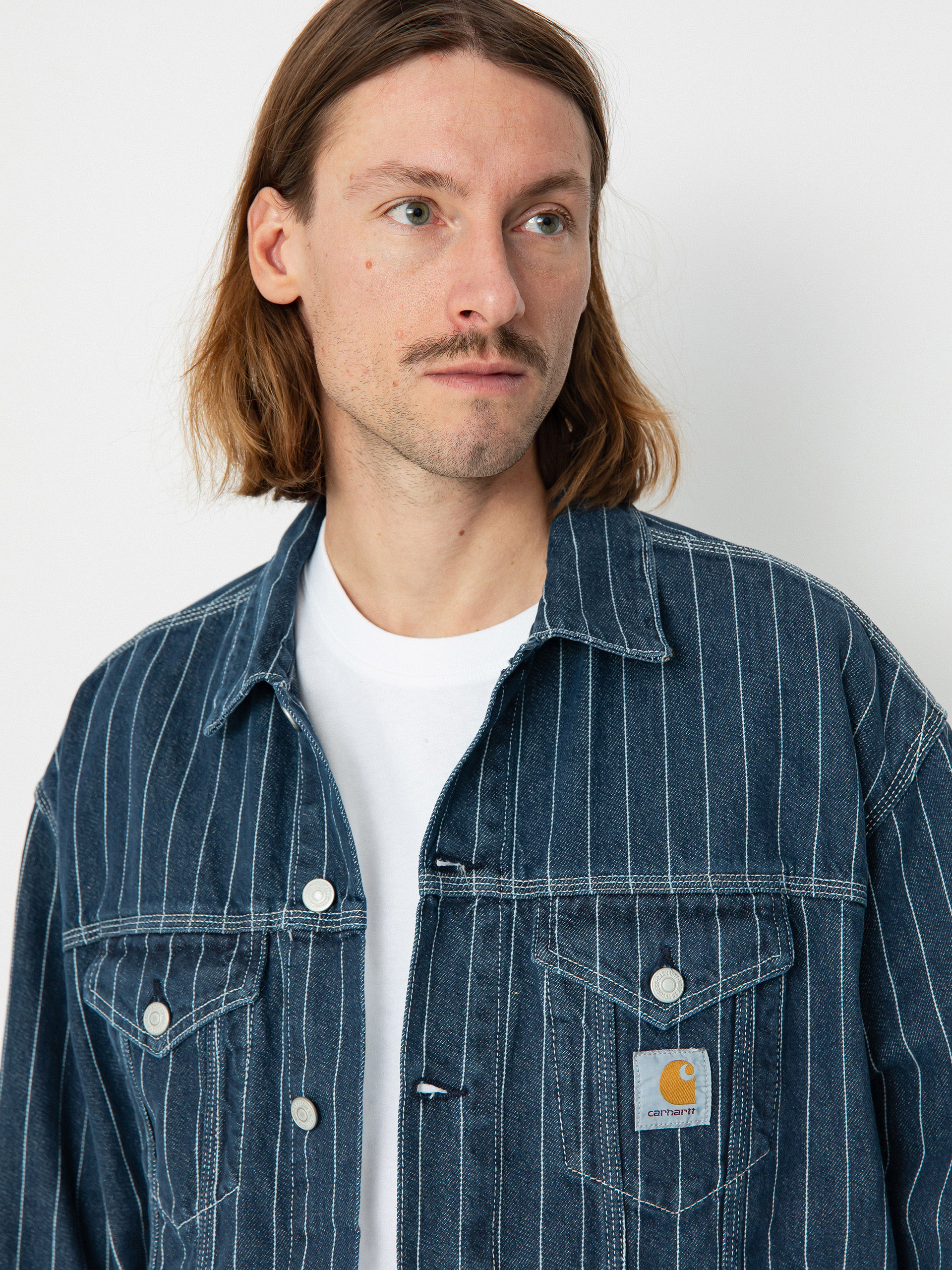 Carhartt Wip Orlean Jacket Orlean Stripebluewhite