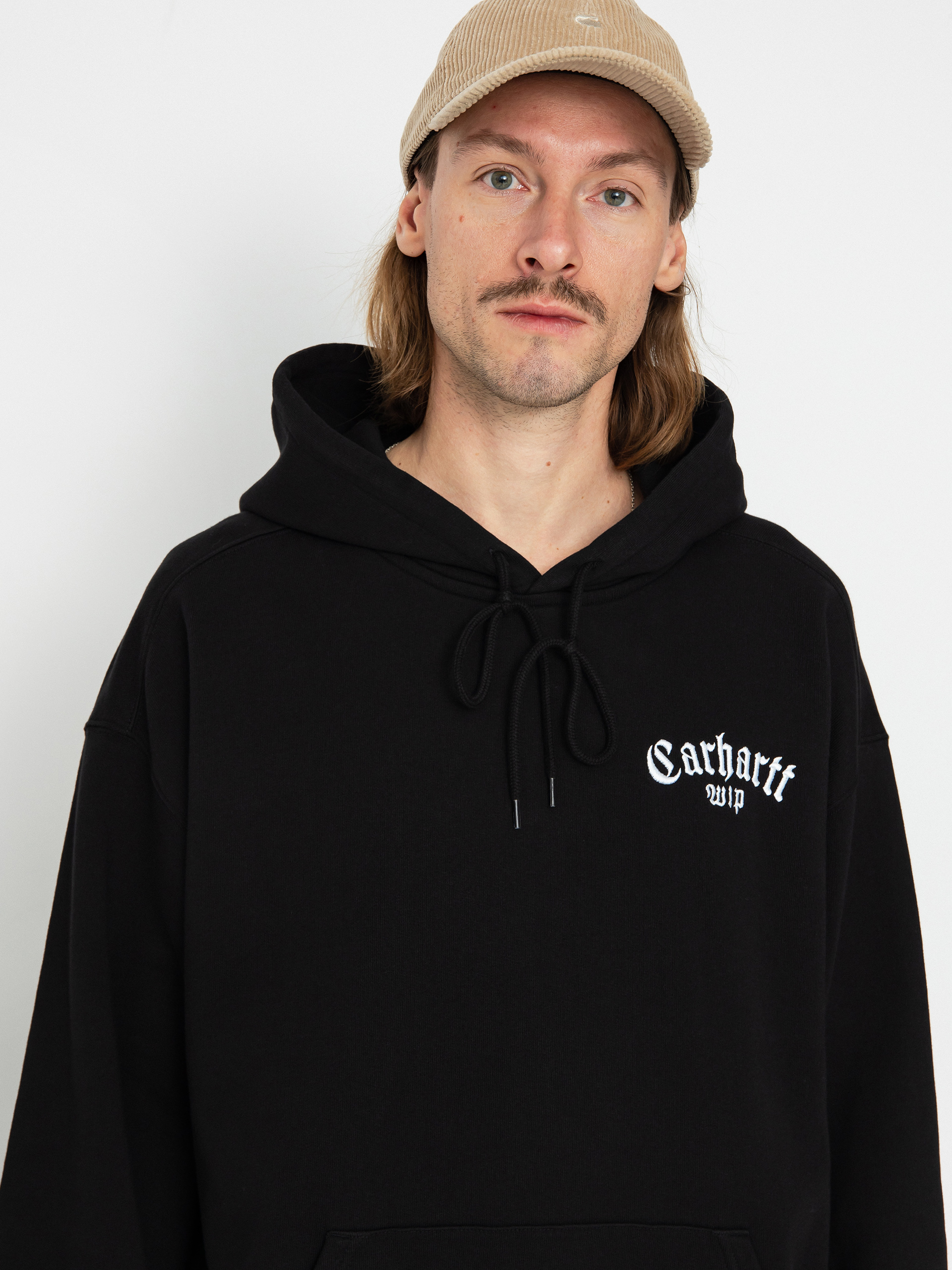 Carhartt WIP Onyx Script HD Hoodie - black (black/white)