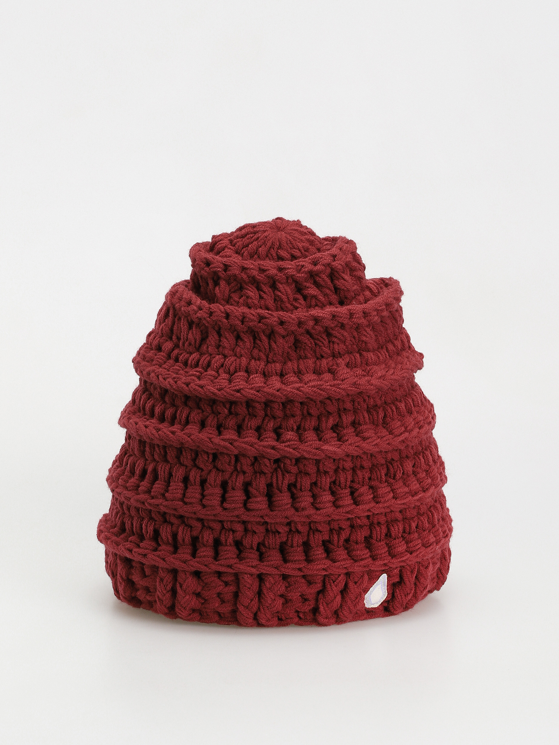 Volcom Rav Crochet Knit Beanie - burgundy (maroon)