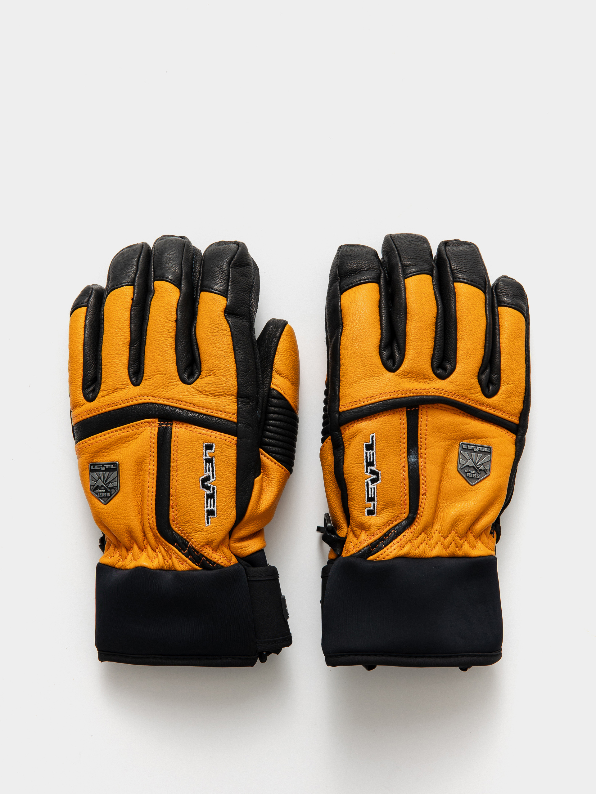 Level Off Piste Leather Gloves - orange (orange)