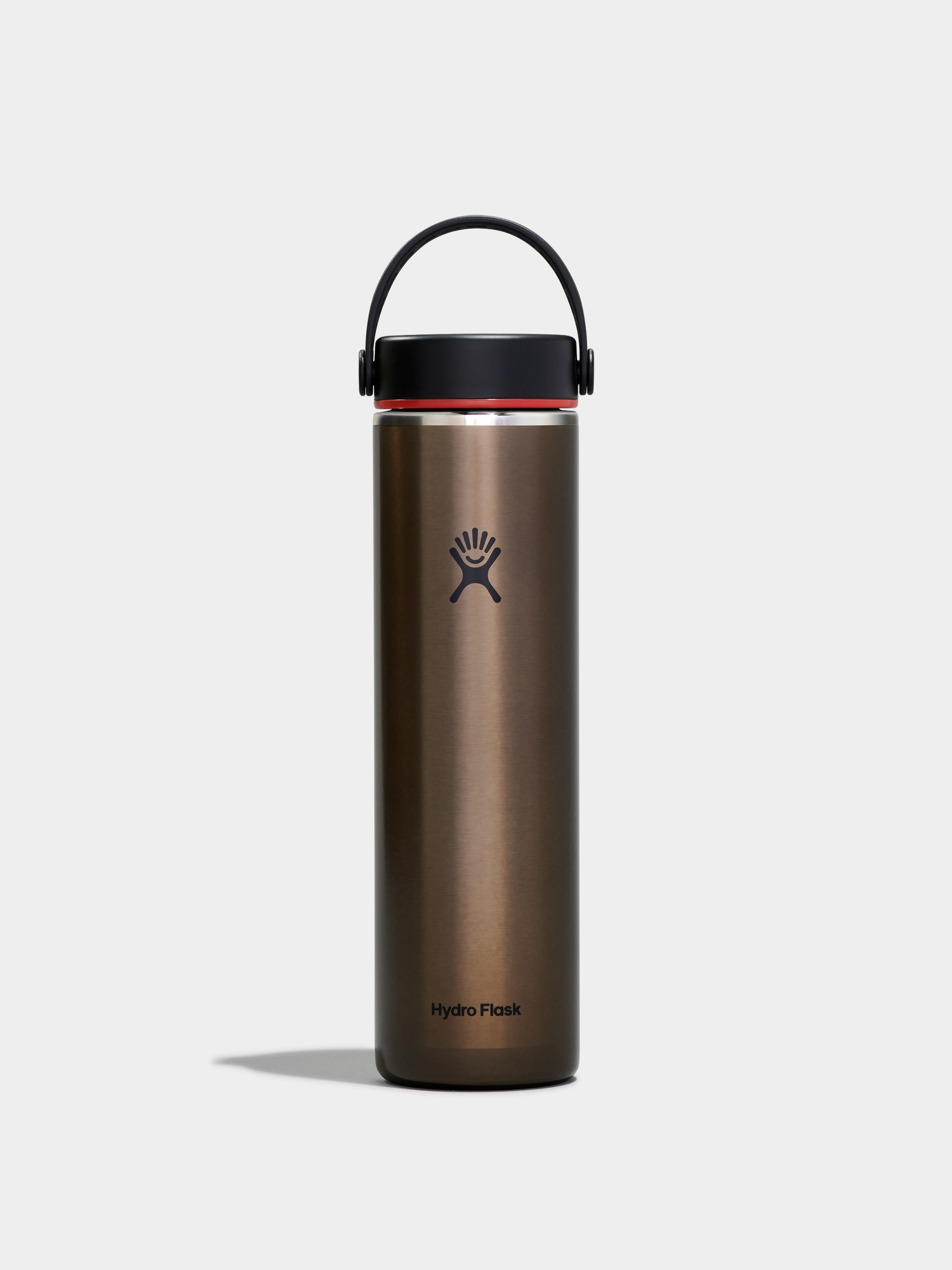 Hydro Flask Lightweight Wide Flex Cap 710ml Bottle - brown (obsidian)