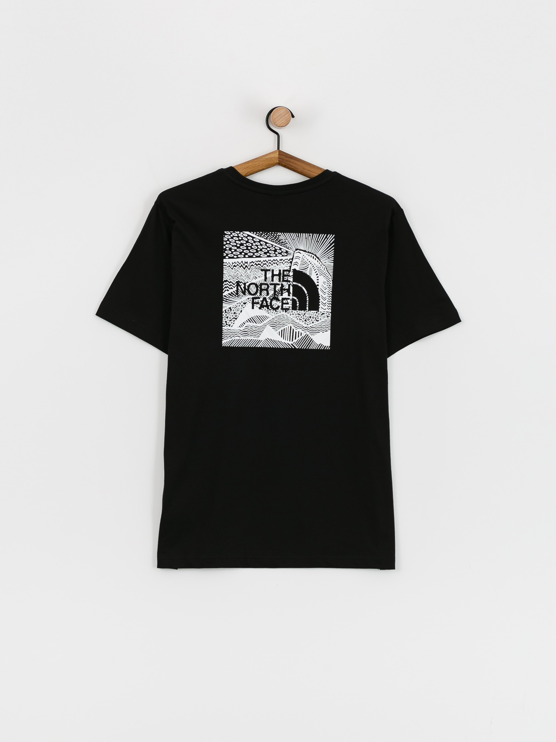 The North Face Mountain Line T Shirt Schwarz tnf black