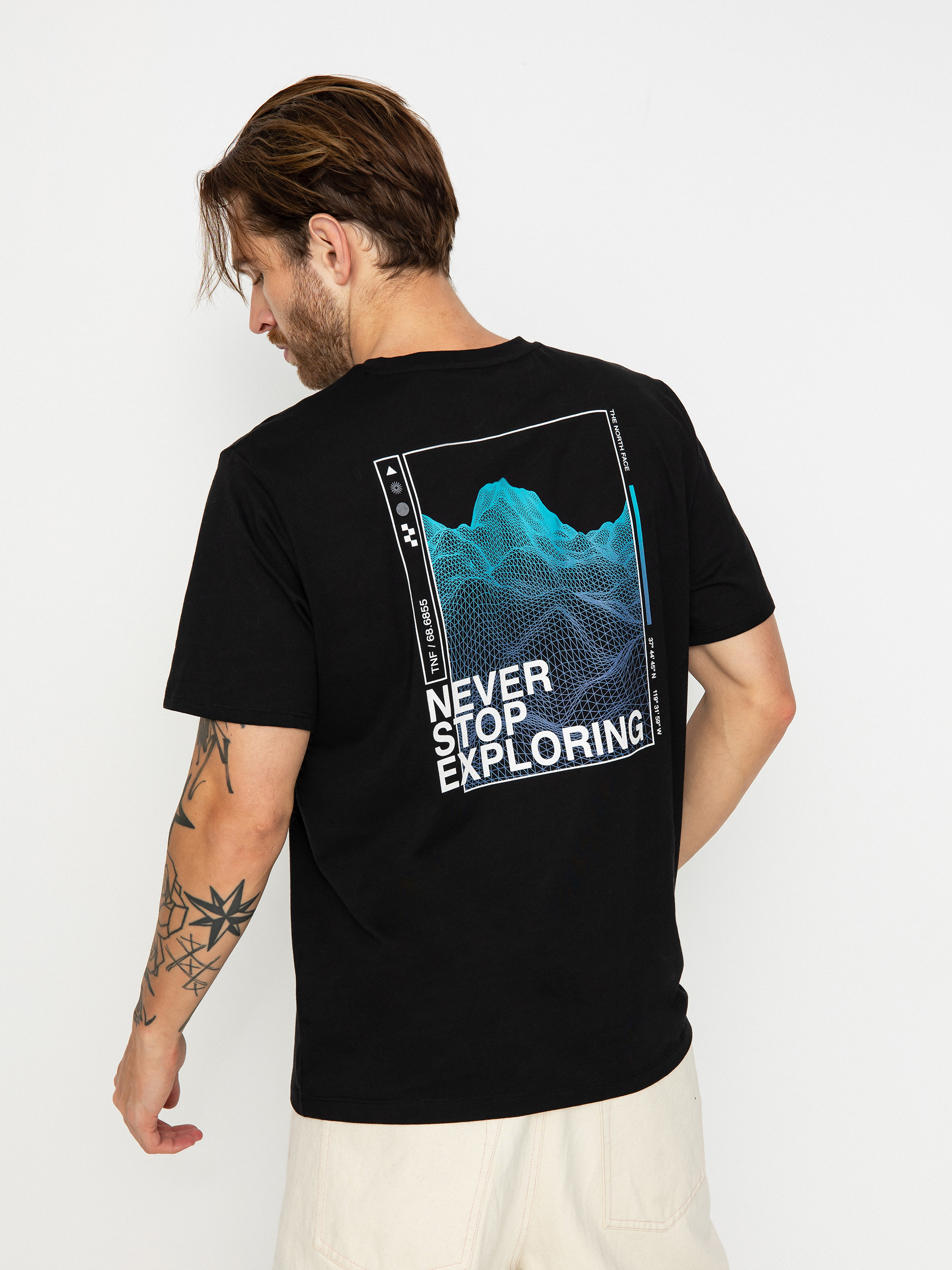 The North Face Foundation Graphic T-Shirt - black (tnf black/optic blue)