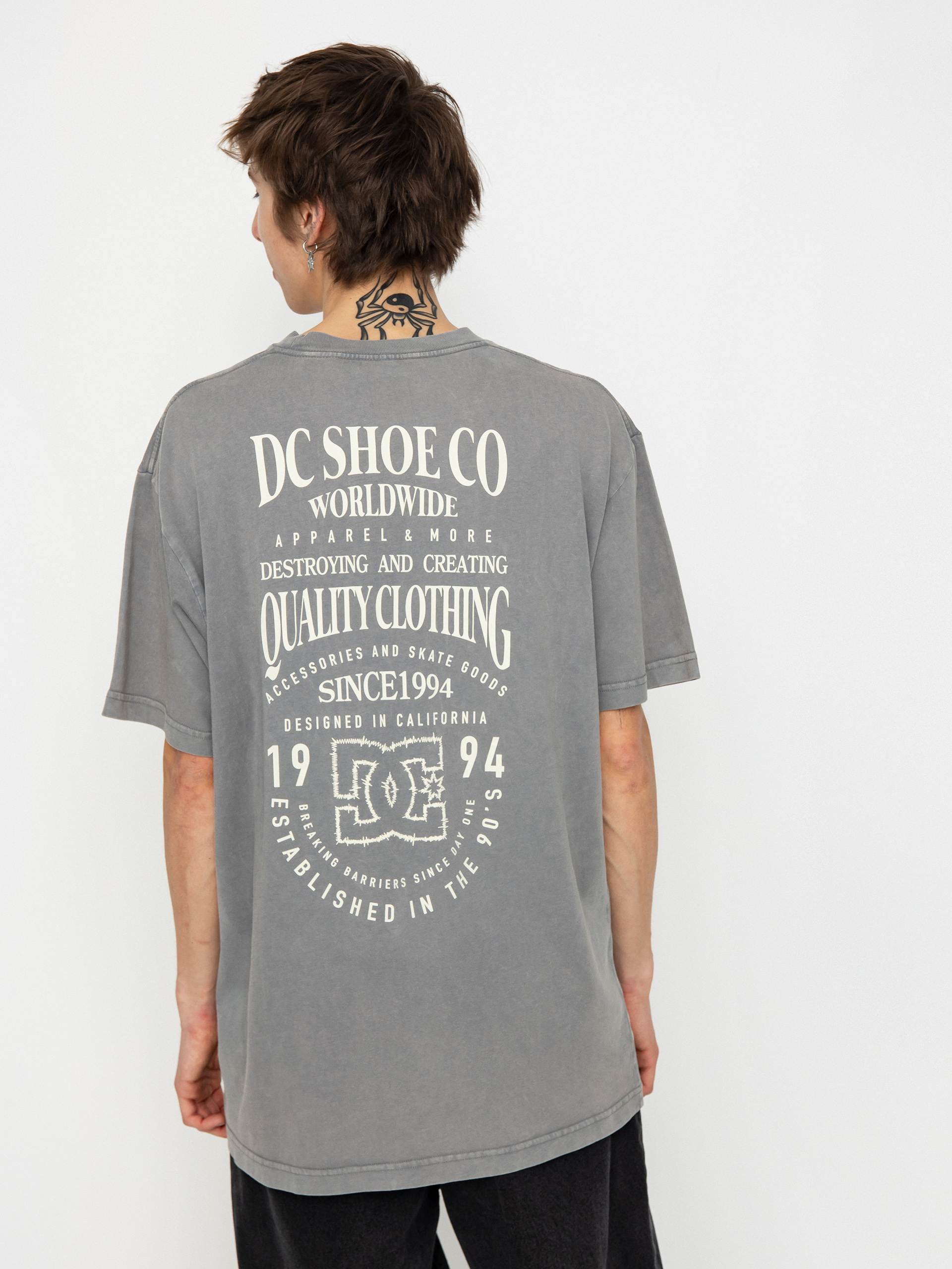 DC High Rise T-Shirt - grey (stormy weather acid)