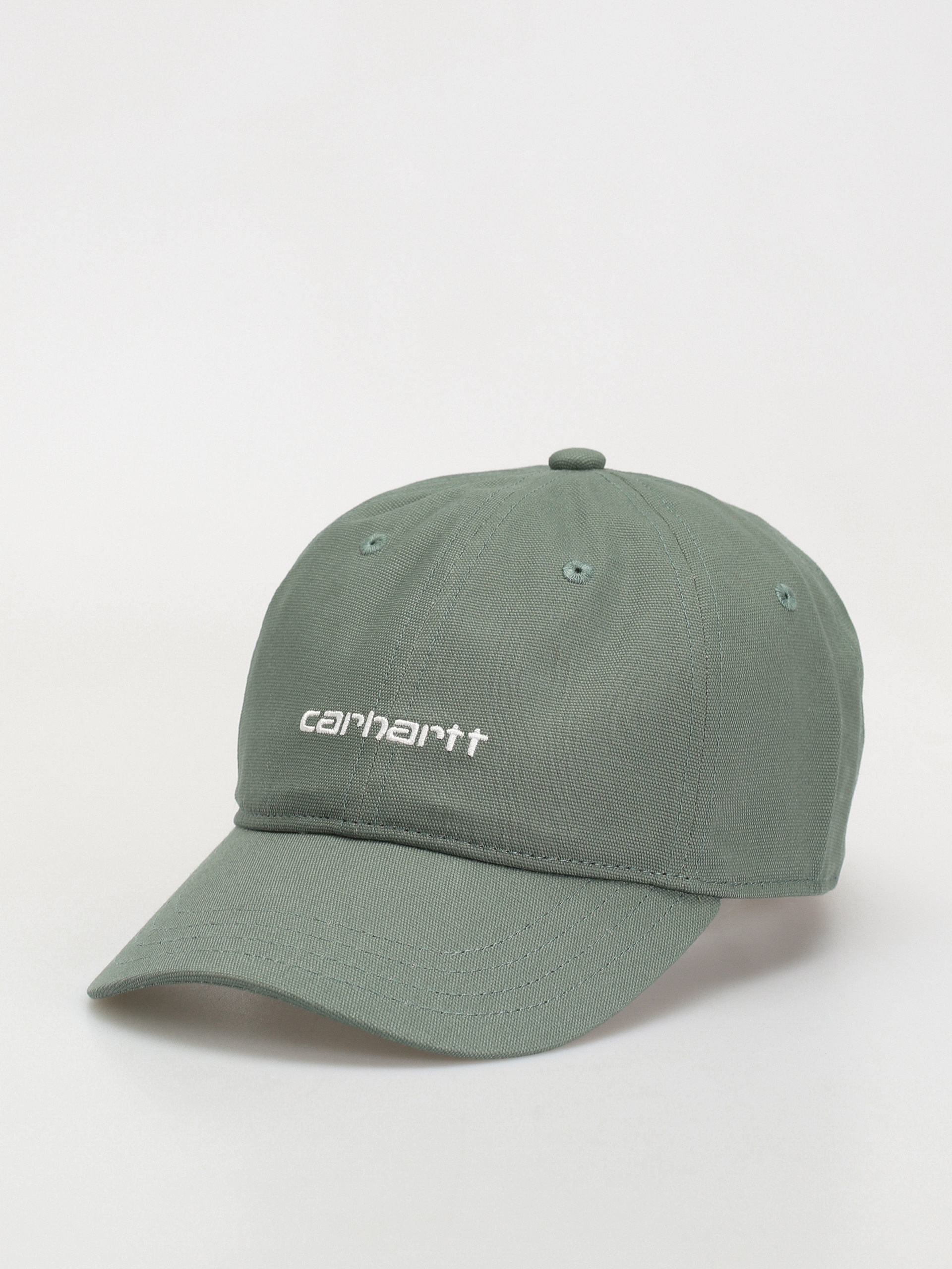 Carhartt WIP Canvas Script Cap - green (park/white)