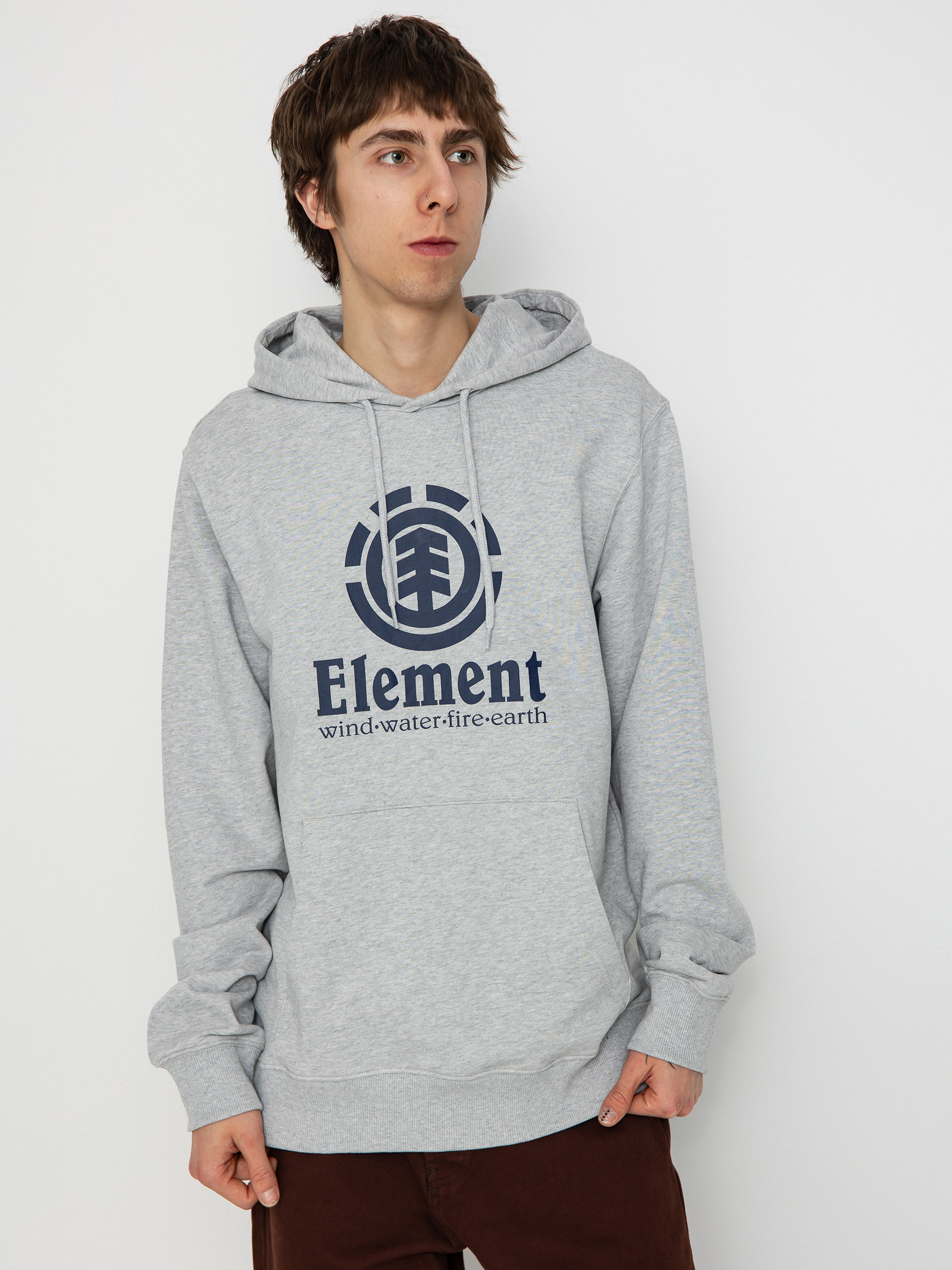 Element Hoodie Vertical HD - grey (mid grey heather)