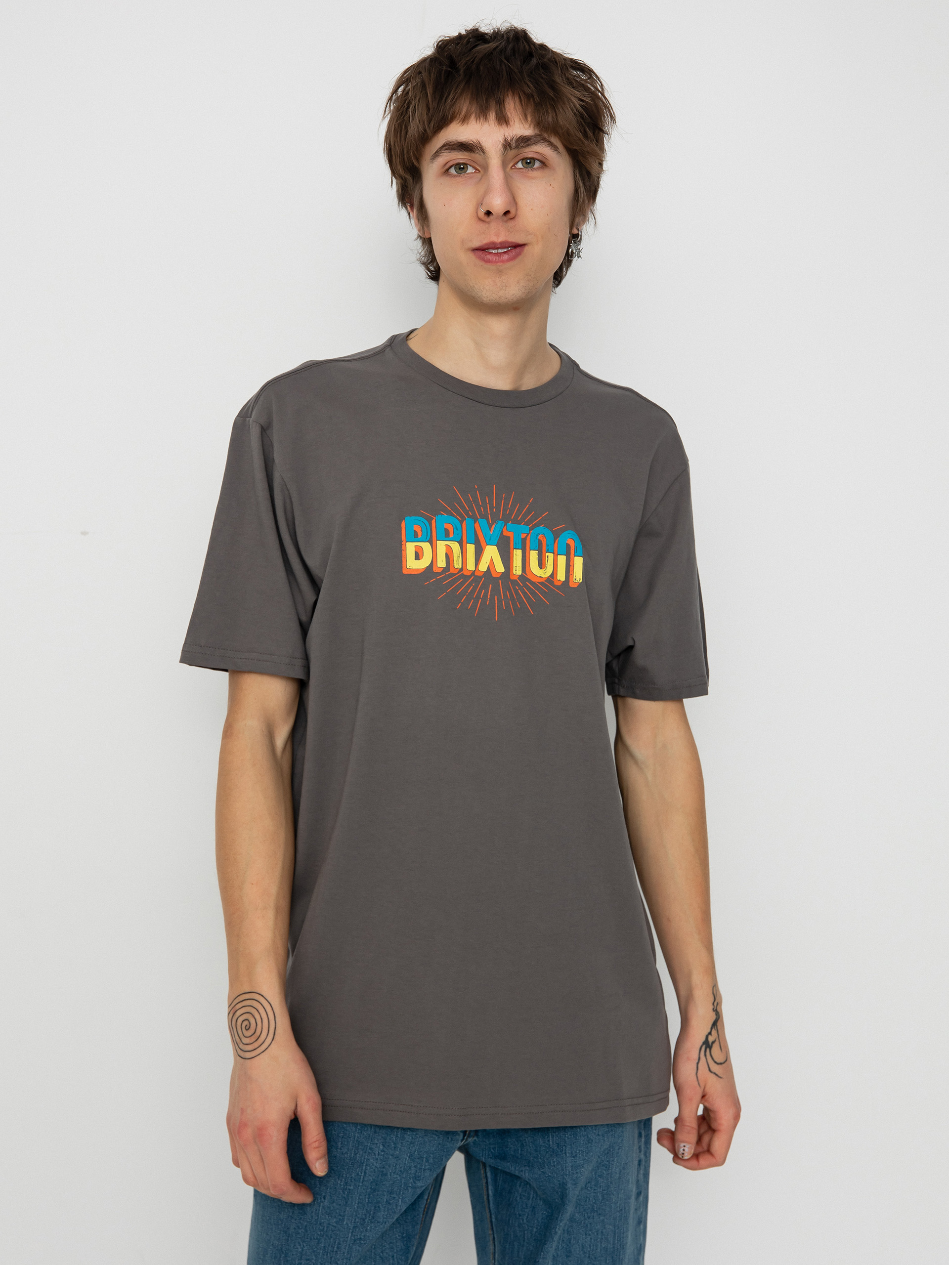 Brixton Pinnacle Tlrt T-Shirt - grey (charcoal)