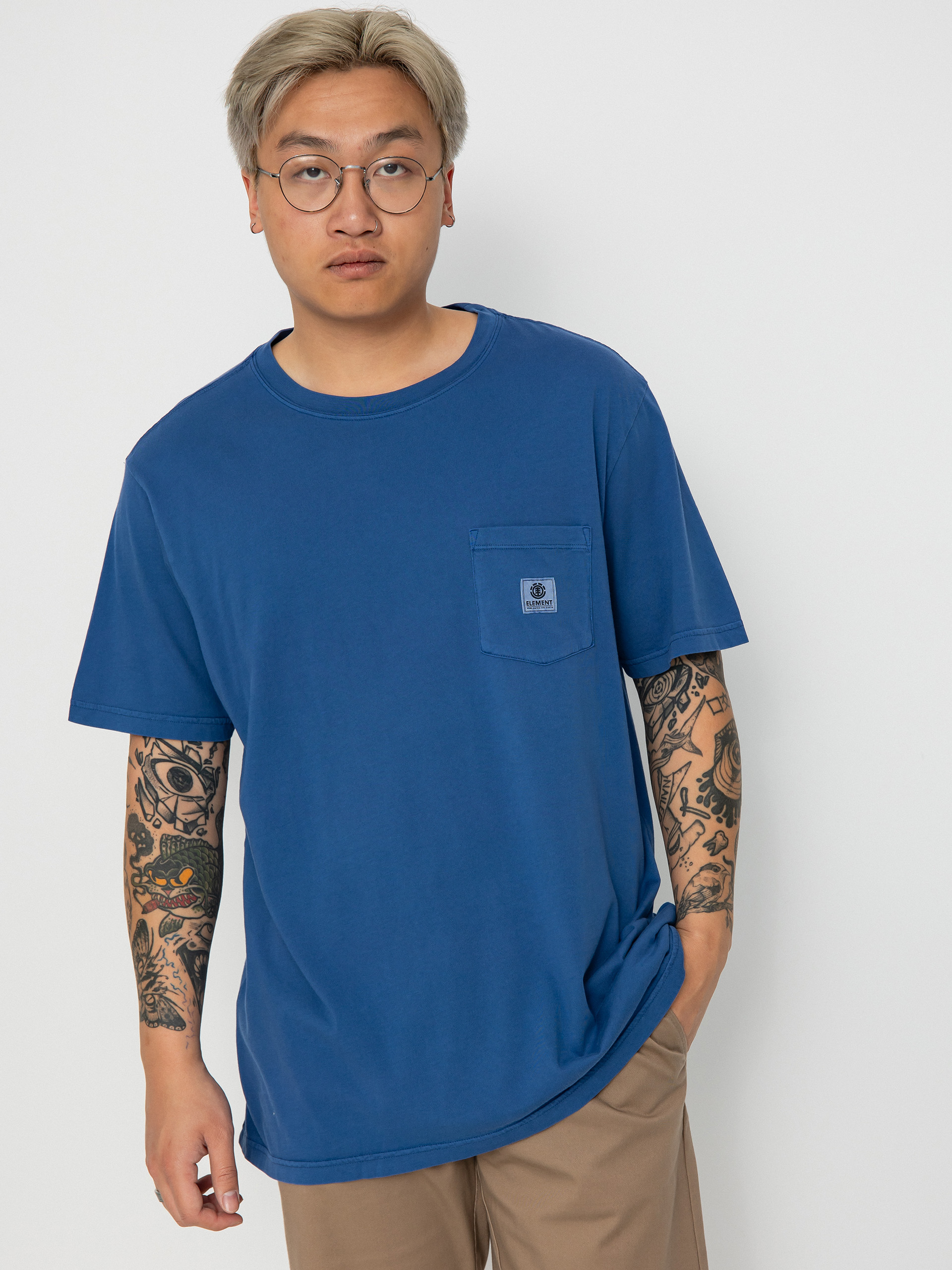 Element Basic Pocket Pigment T-Shirt - blue (nouvean navy)