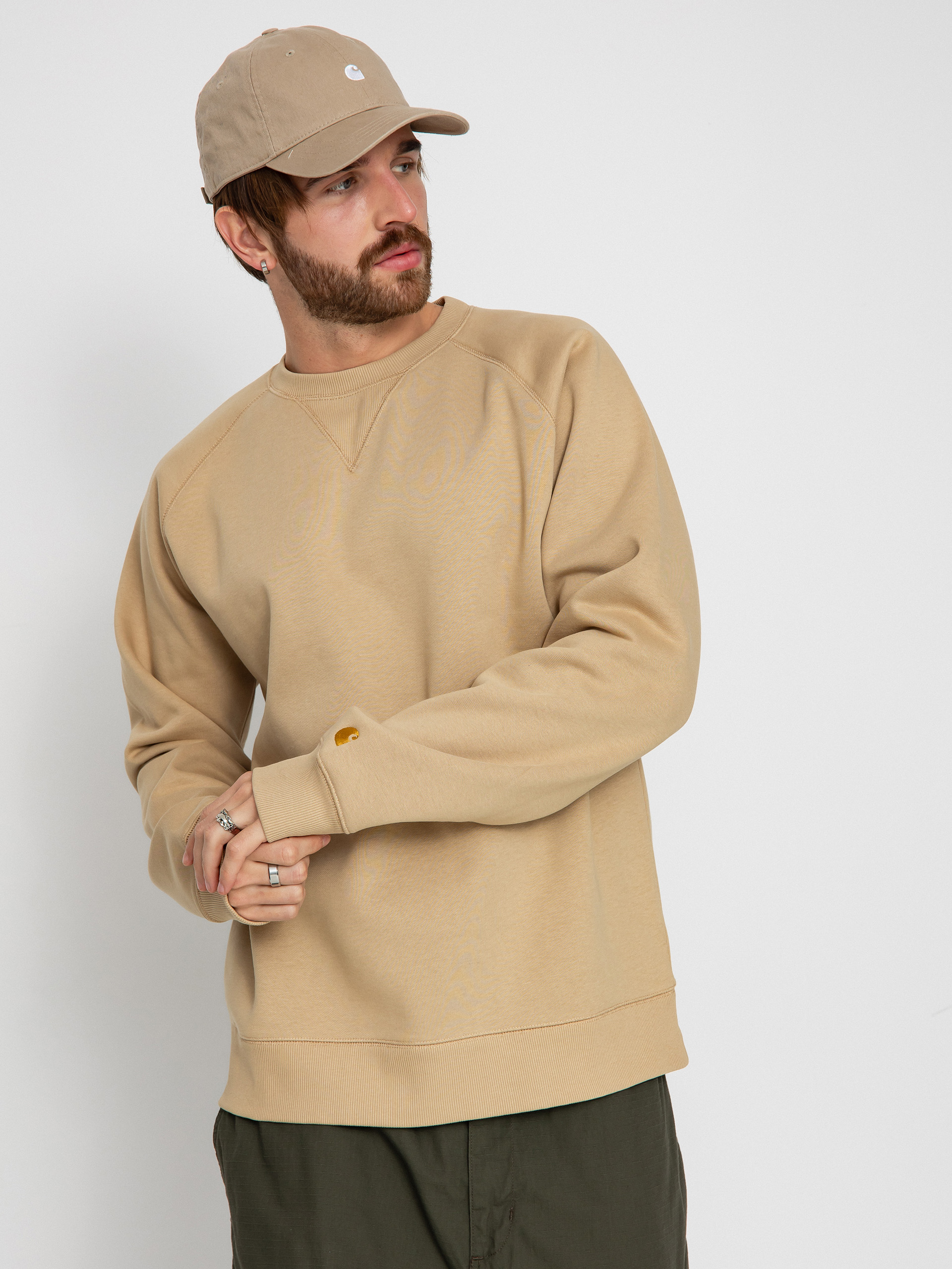 Carhartt WIP Sweatshirt Chase - beige (sable/gold)