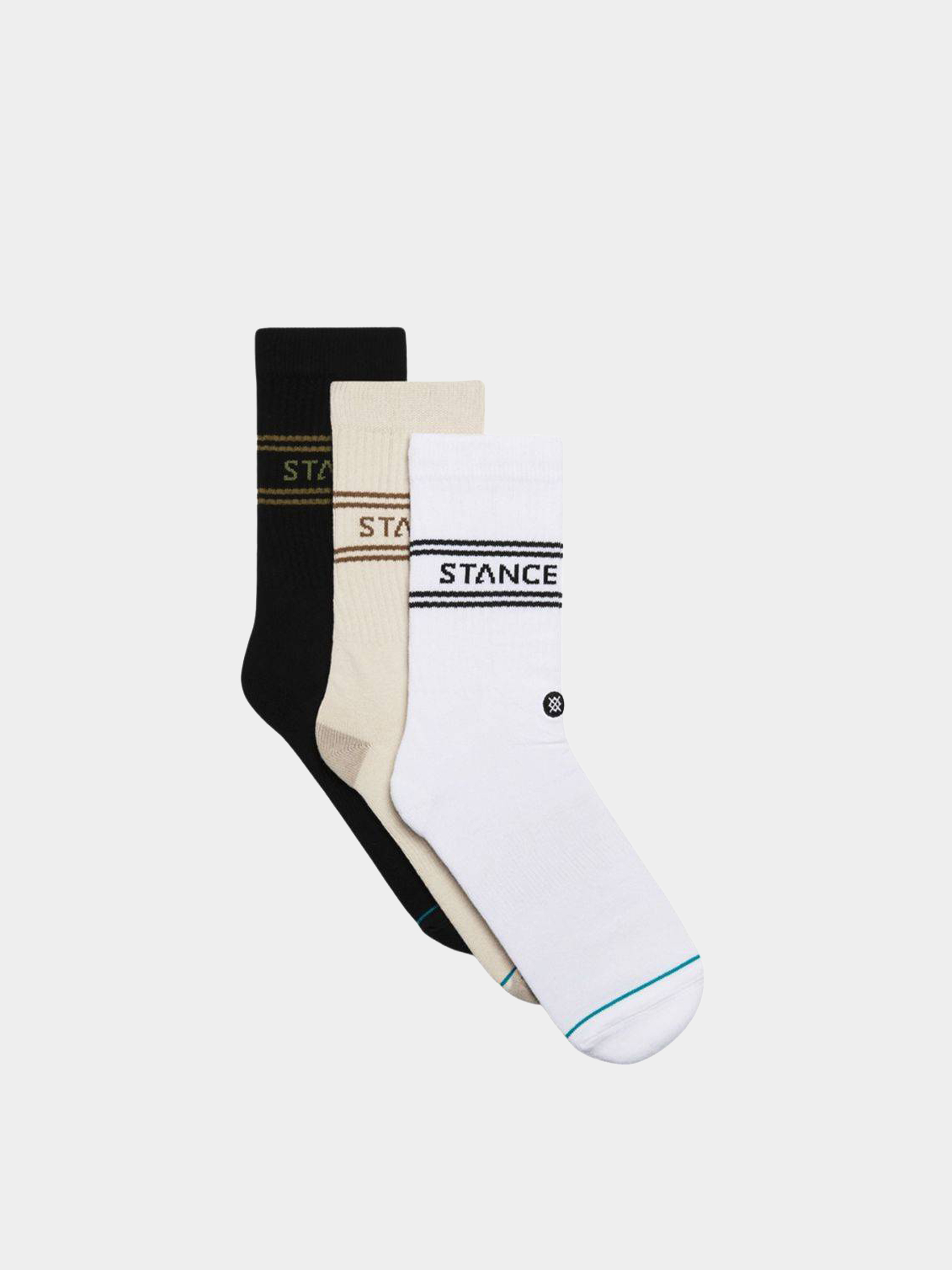 Stance Socks Basic 3 Pack Crew - multicolor (oatmeal)