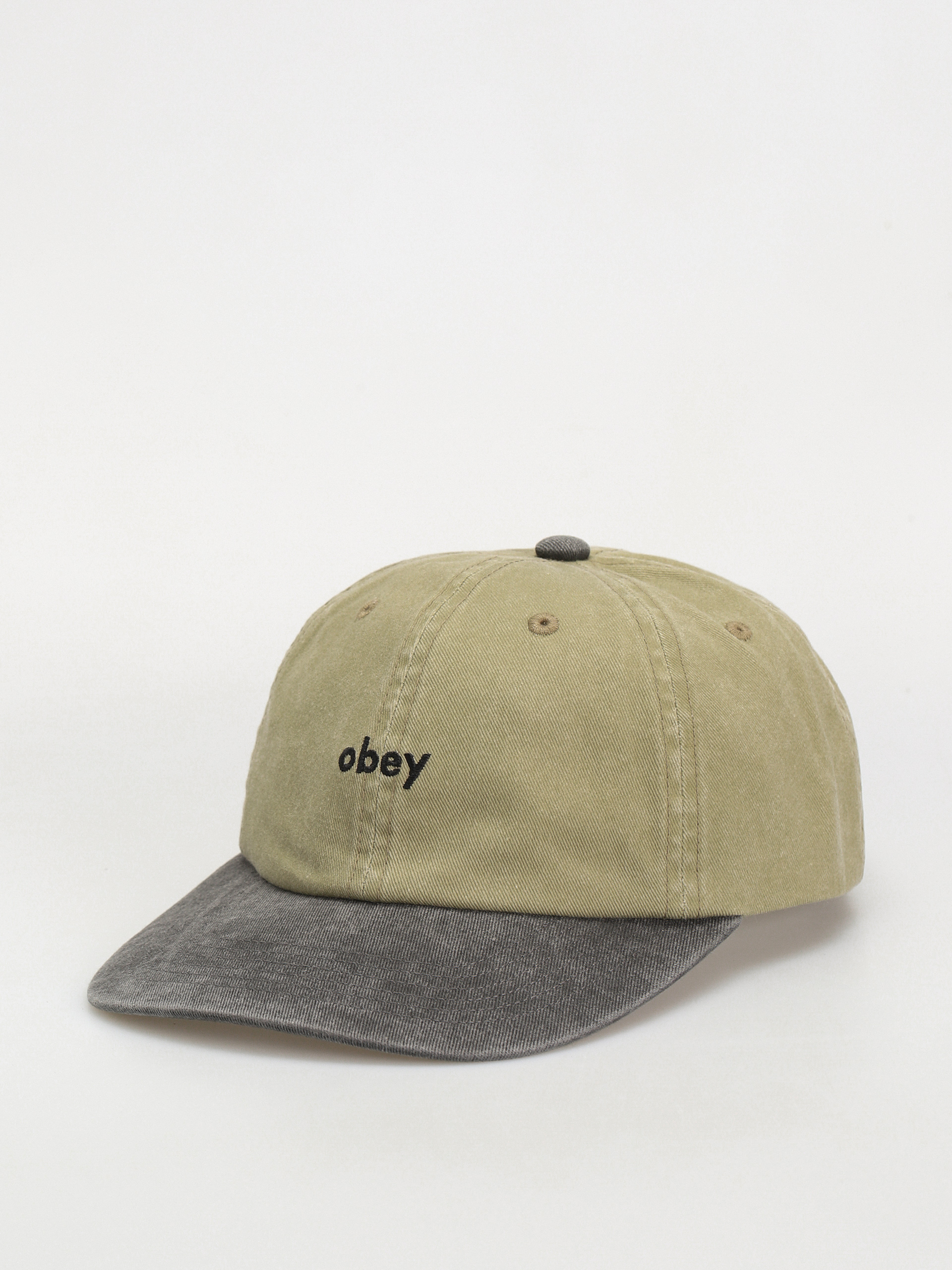 OBEY Cap Pigment 2 Tone Lowercase - green (pigment khaki multi)