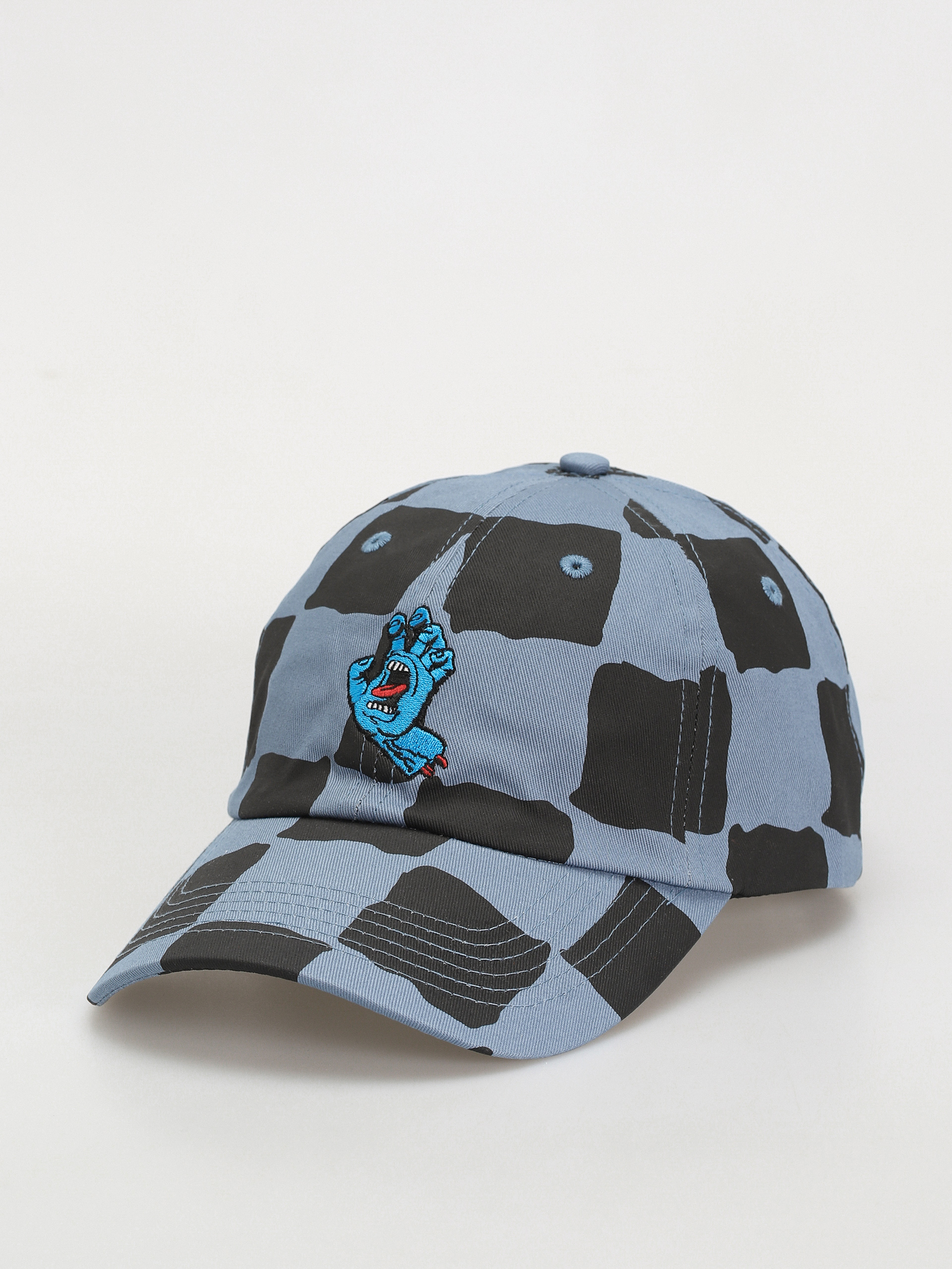 Santa Cruz Screaming Mini Hand Cap - blue, black (dusty blue check)