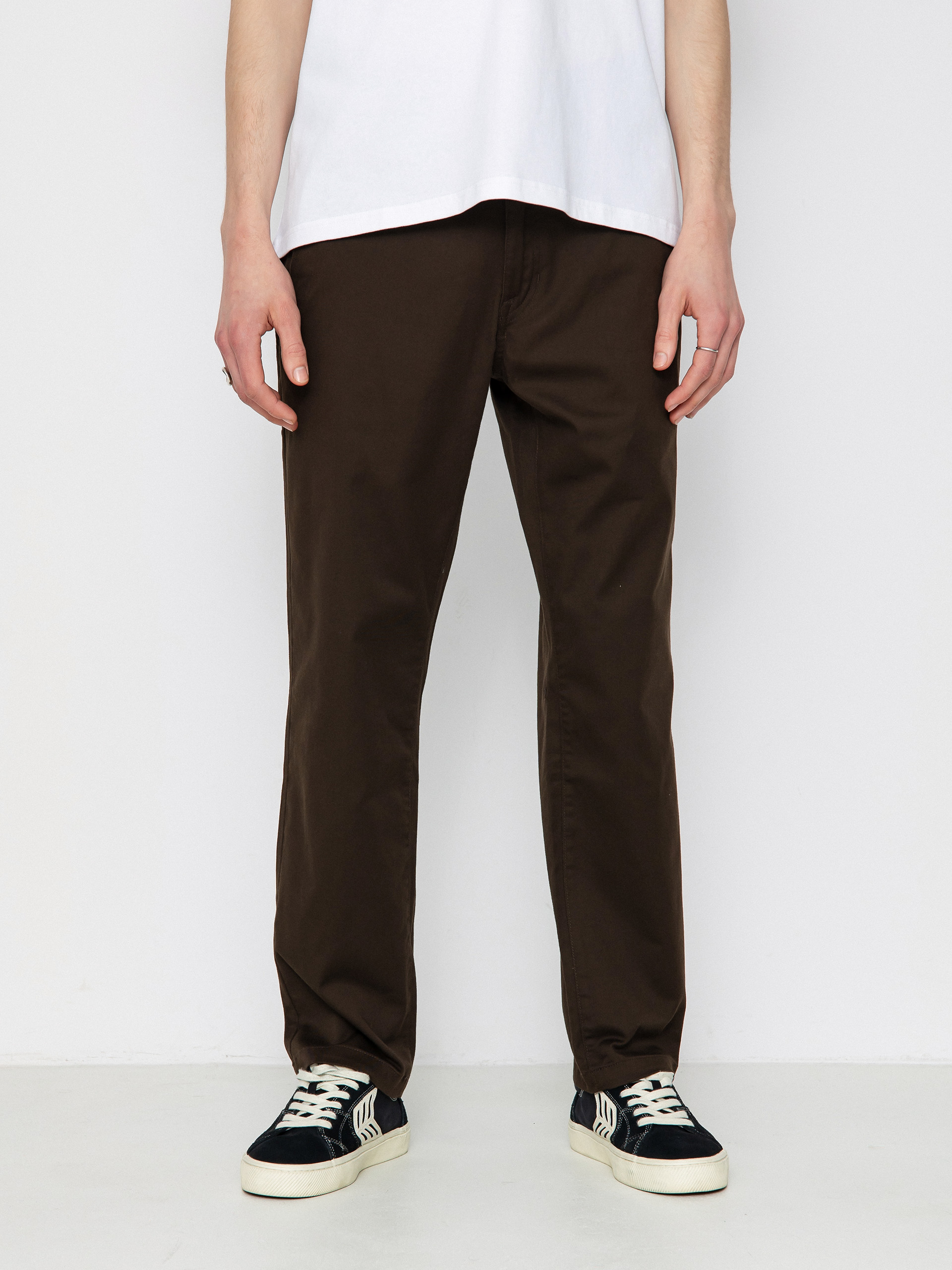 Volcom Pants Frickin Modern Stret - brown (dark brown)