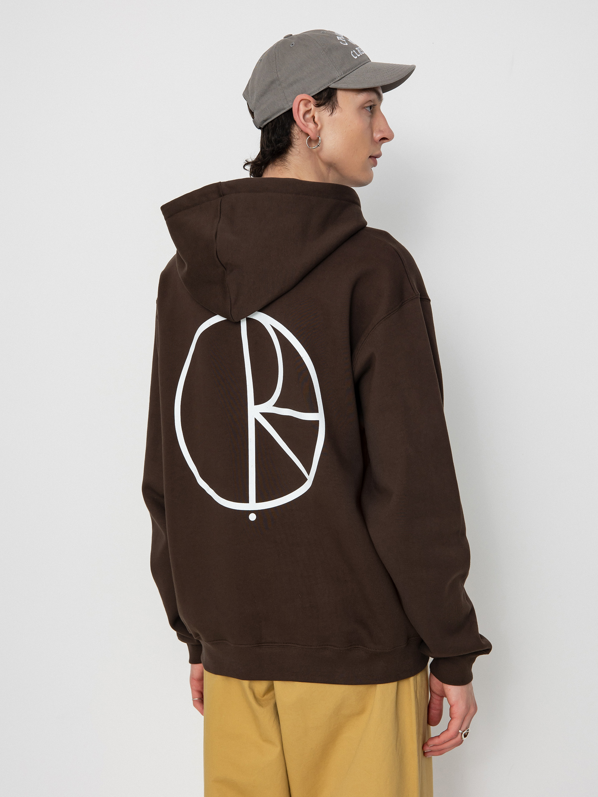 Polar Skate Dave Hoodie Stroke Logo HD Hoodie - brown (chocolate)
