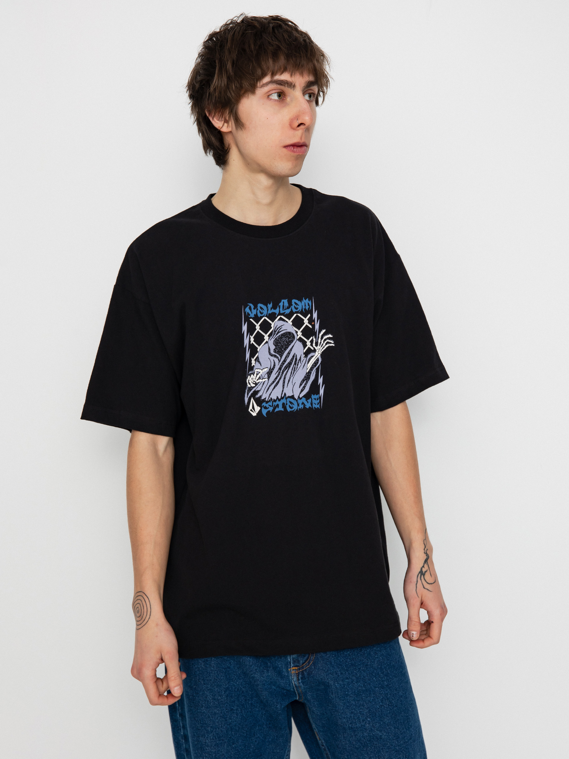 Volcom T-Shirt Thundertaker Lse - black (black)