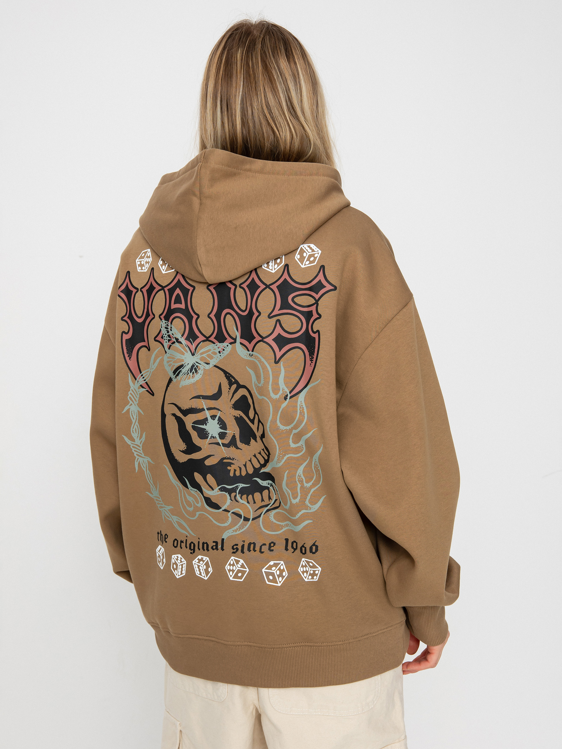 Vans Skull Os HD Wmn Hoodie - brown (otter)