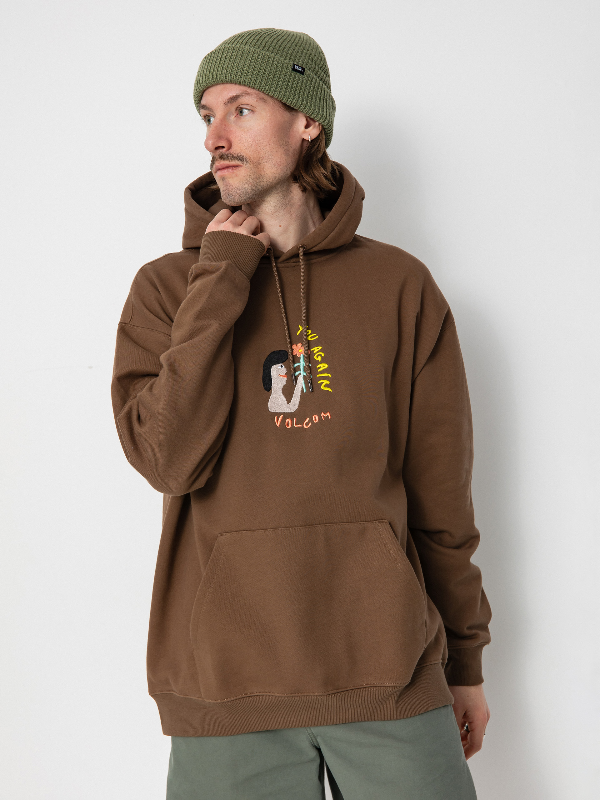 Volcom Fa Arthur Longo 1 HD Hoodie - brown (dark earth)