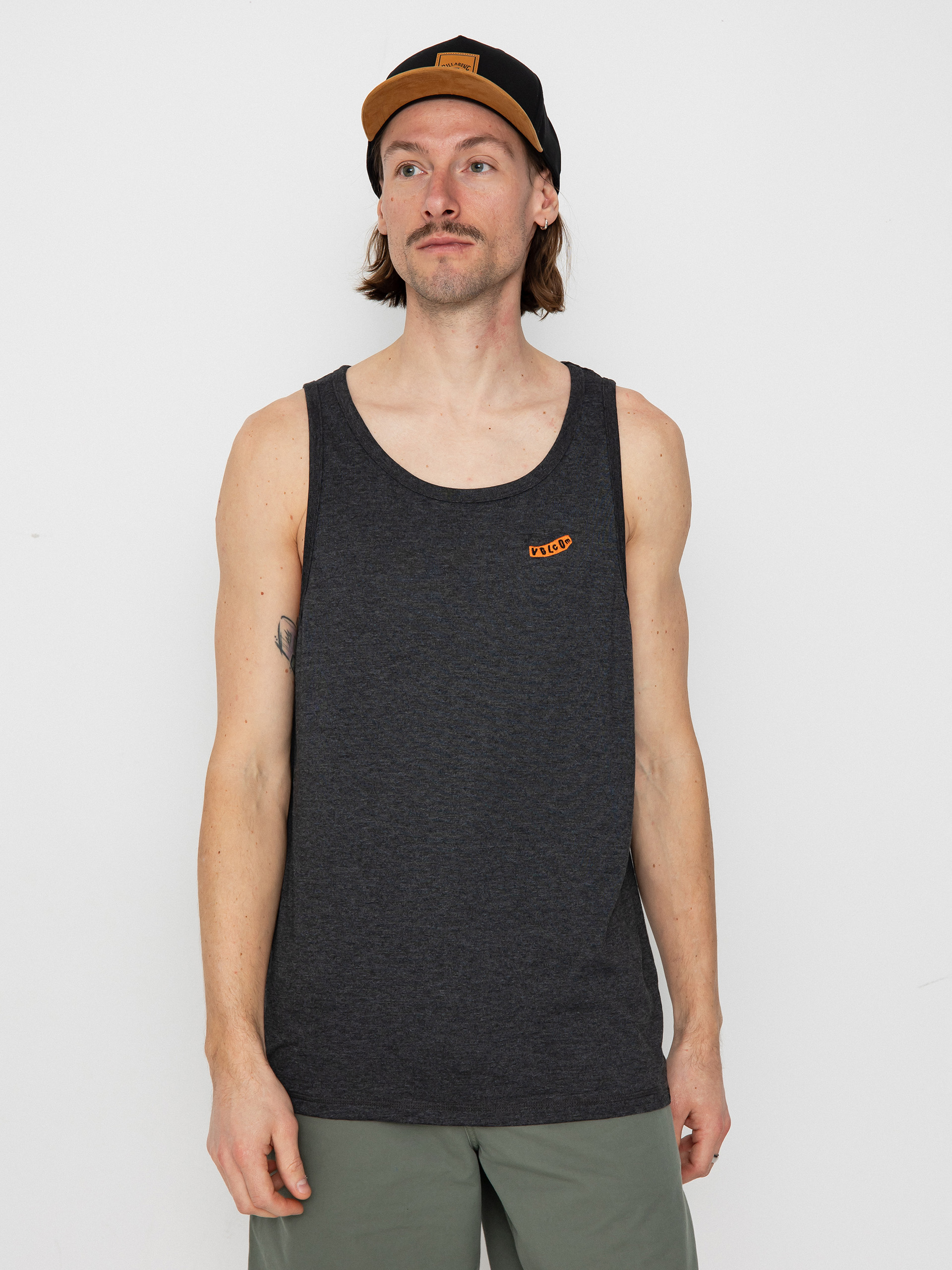 Volcom Pistol Stone Hth Tank top - black (heather black)