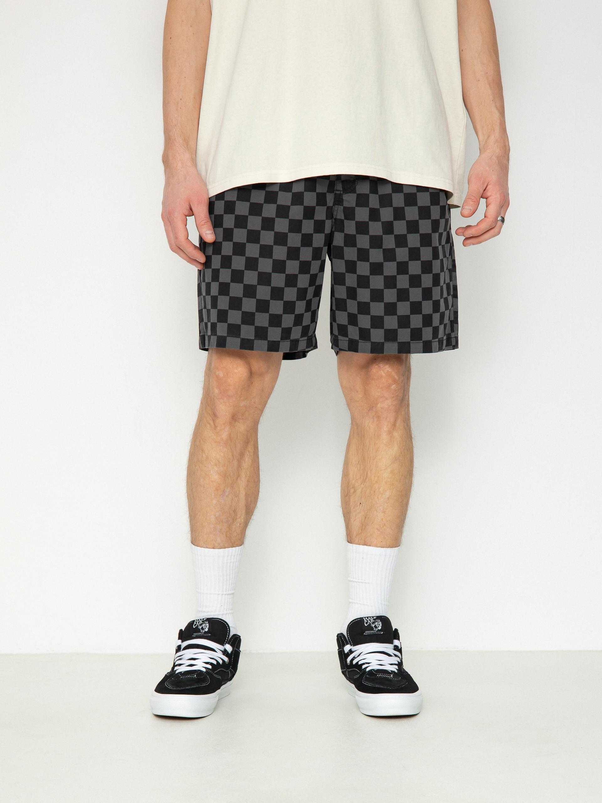 Vans Shorts Range Relaxed Elastic - grey (black/asphalt)