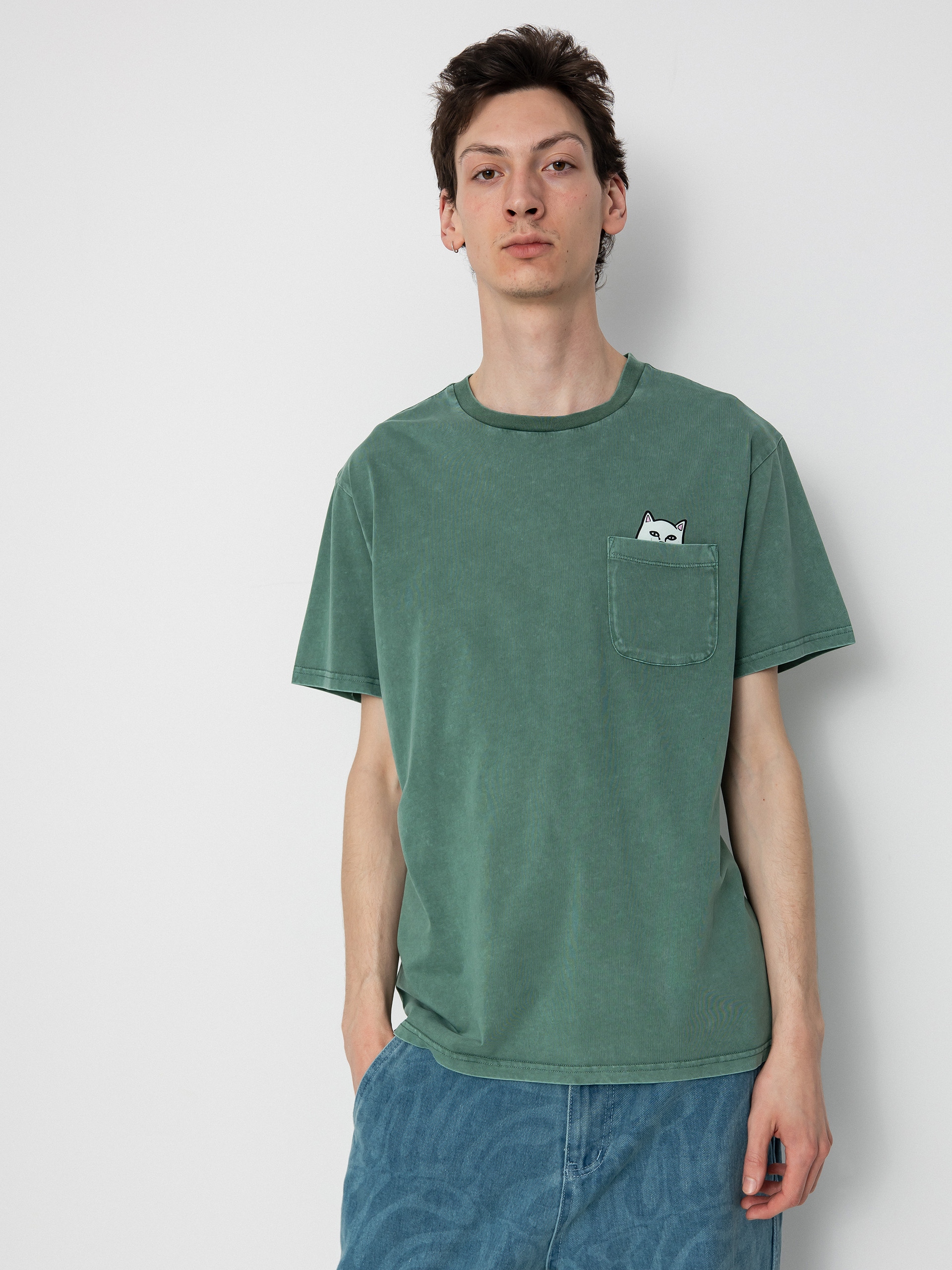 RipNDip Lord Nermal Pocket T-Shirt - green (olive mineral)