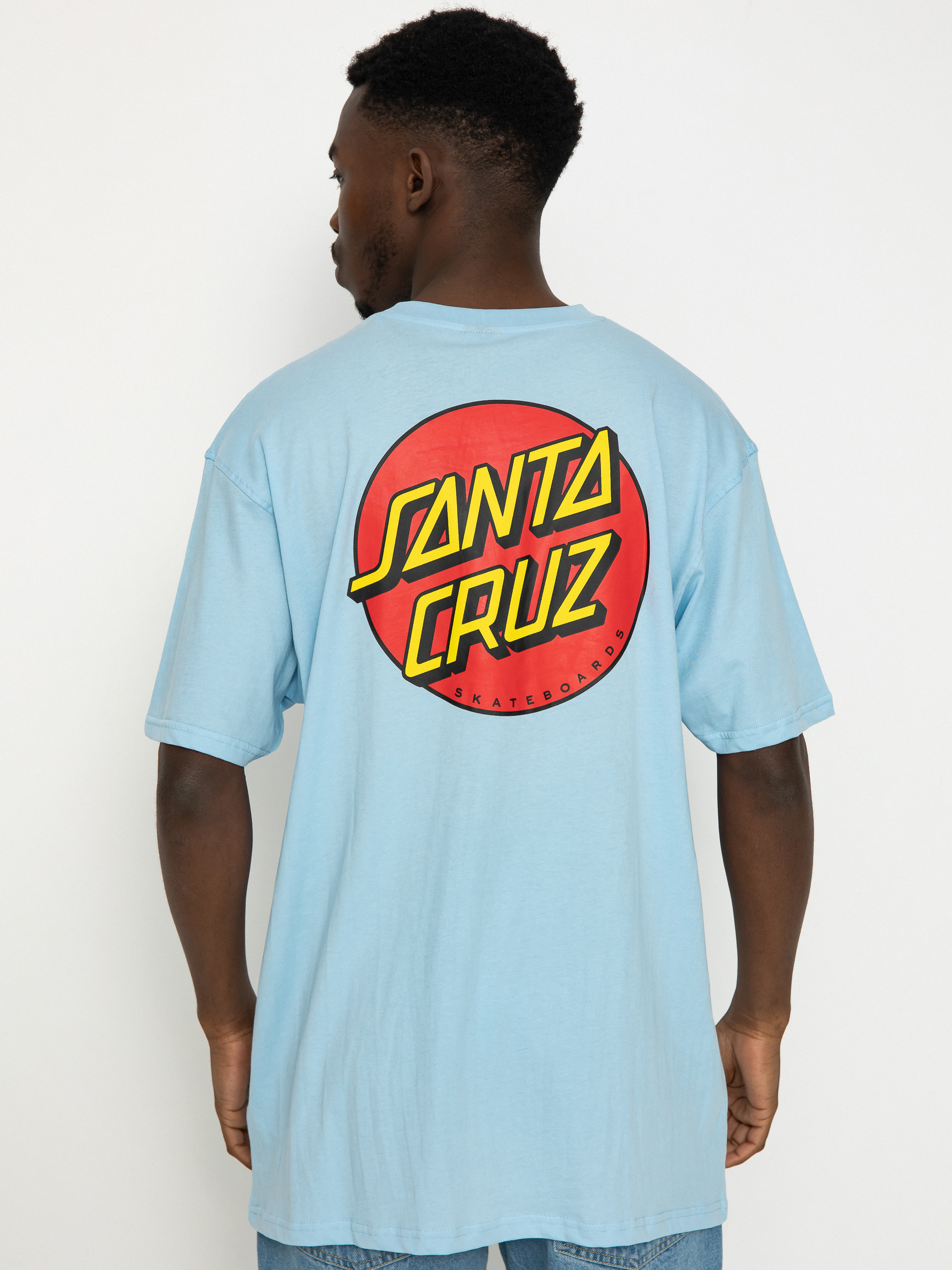 Santa Cruz Classic Dot Chest T-Shirt - blue (sky blue)