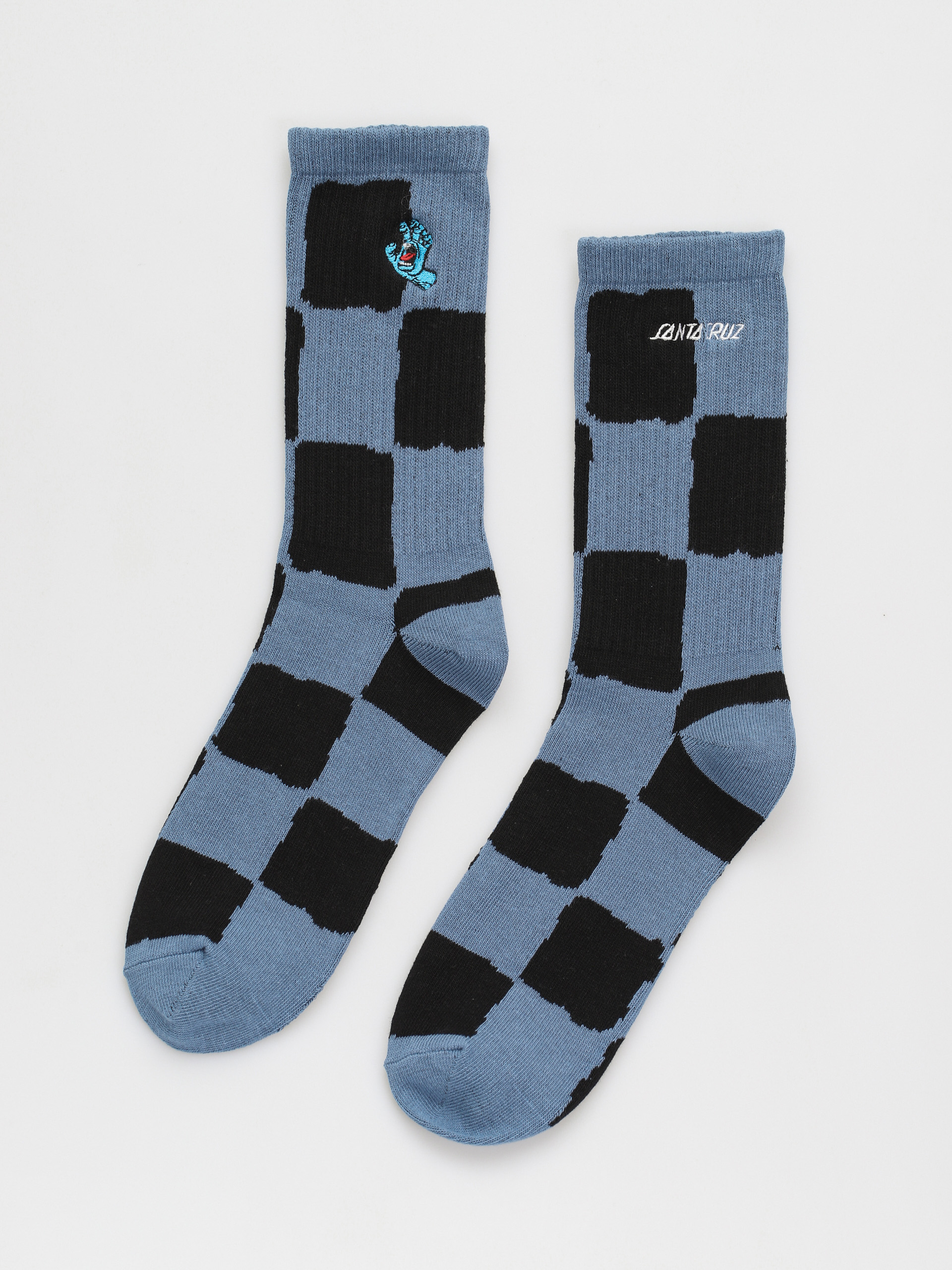 Santa Cruz Socks Screaming Mini Hand - multicolor (dusty blue check)