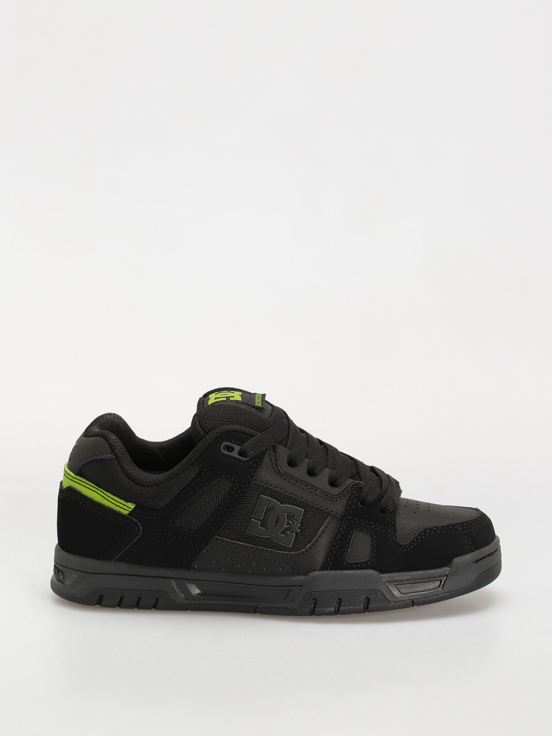 DC Stag Shoes - black (black/lime green)