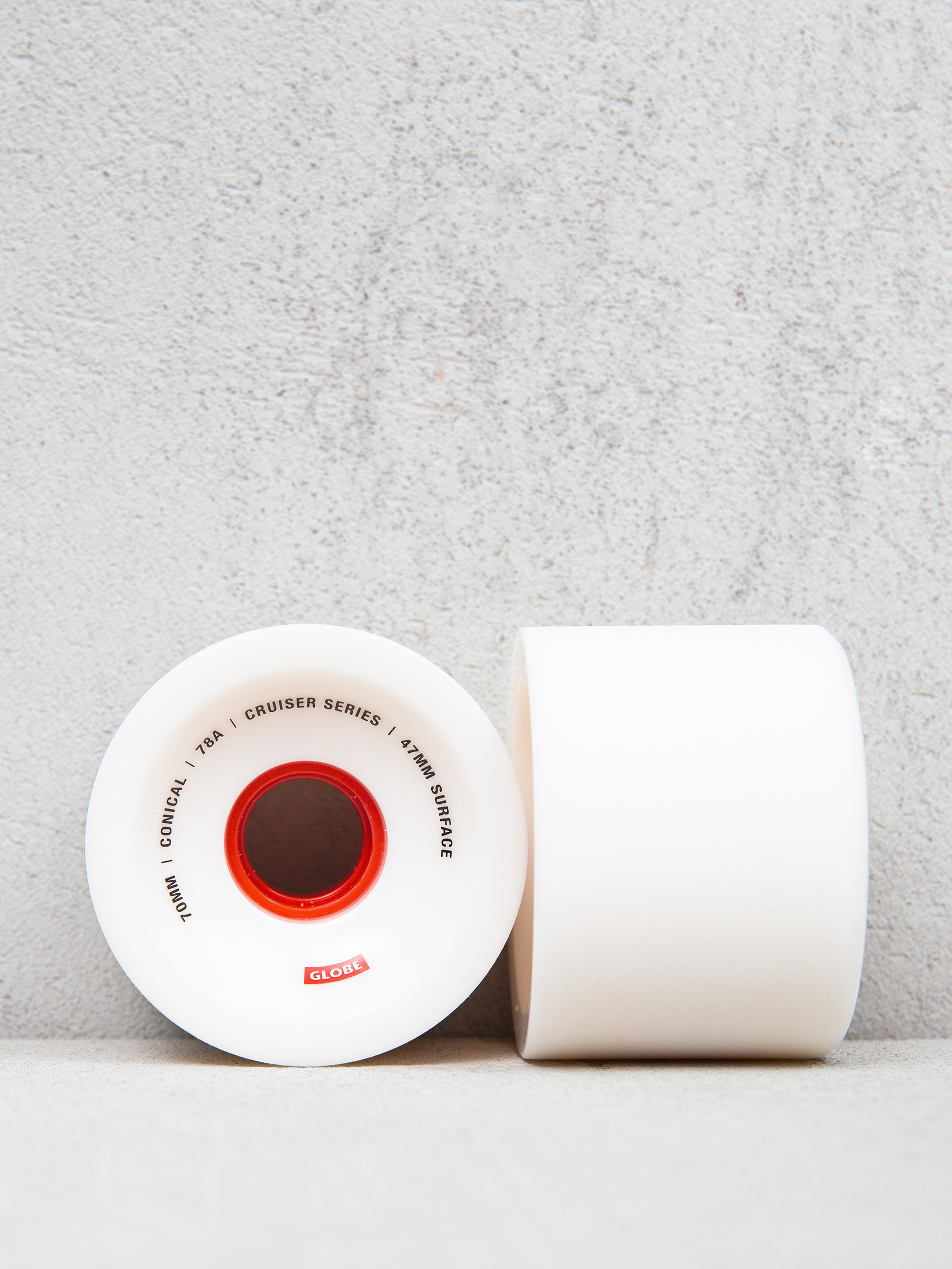 Globe Conical Cruiser Wheels - white (white/red)