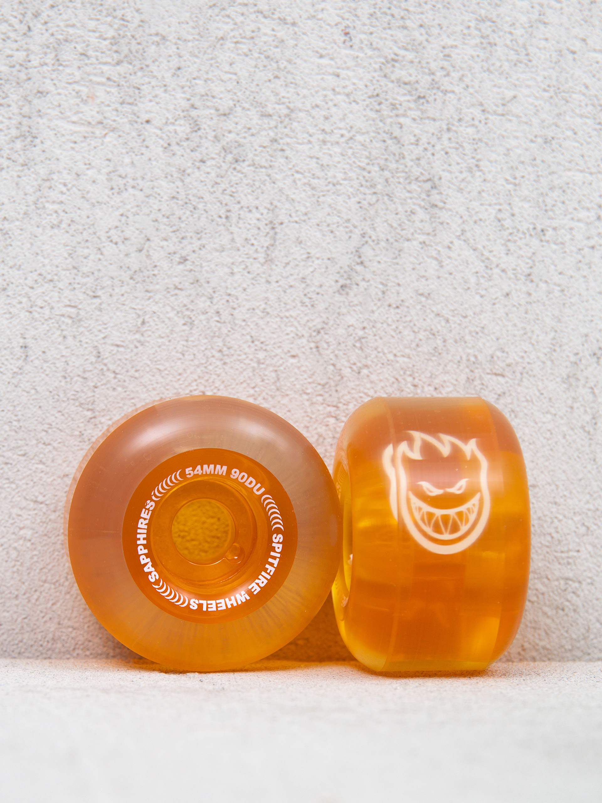 Spitfire 90D Radials Sapphire Wheels - orange (clear/orange)