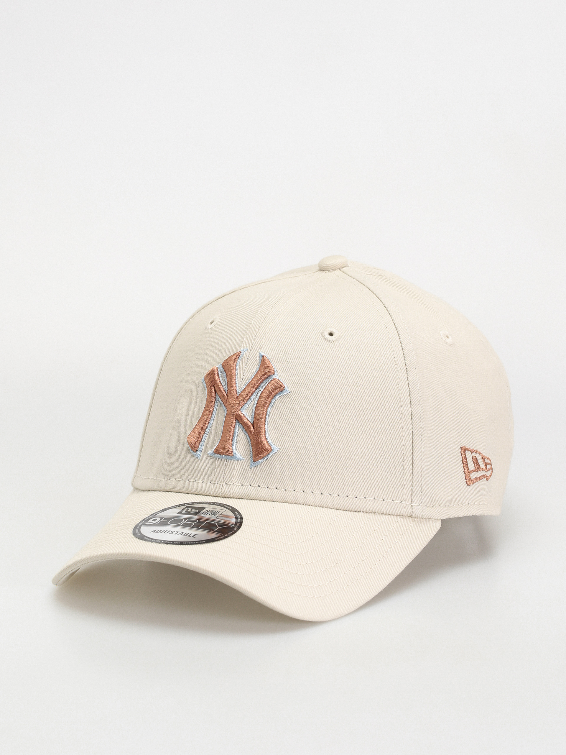 New Era Cap MLB Patch 9Forty New York Yankees - brown (beige)