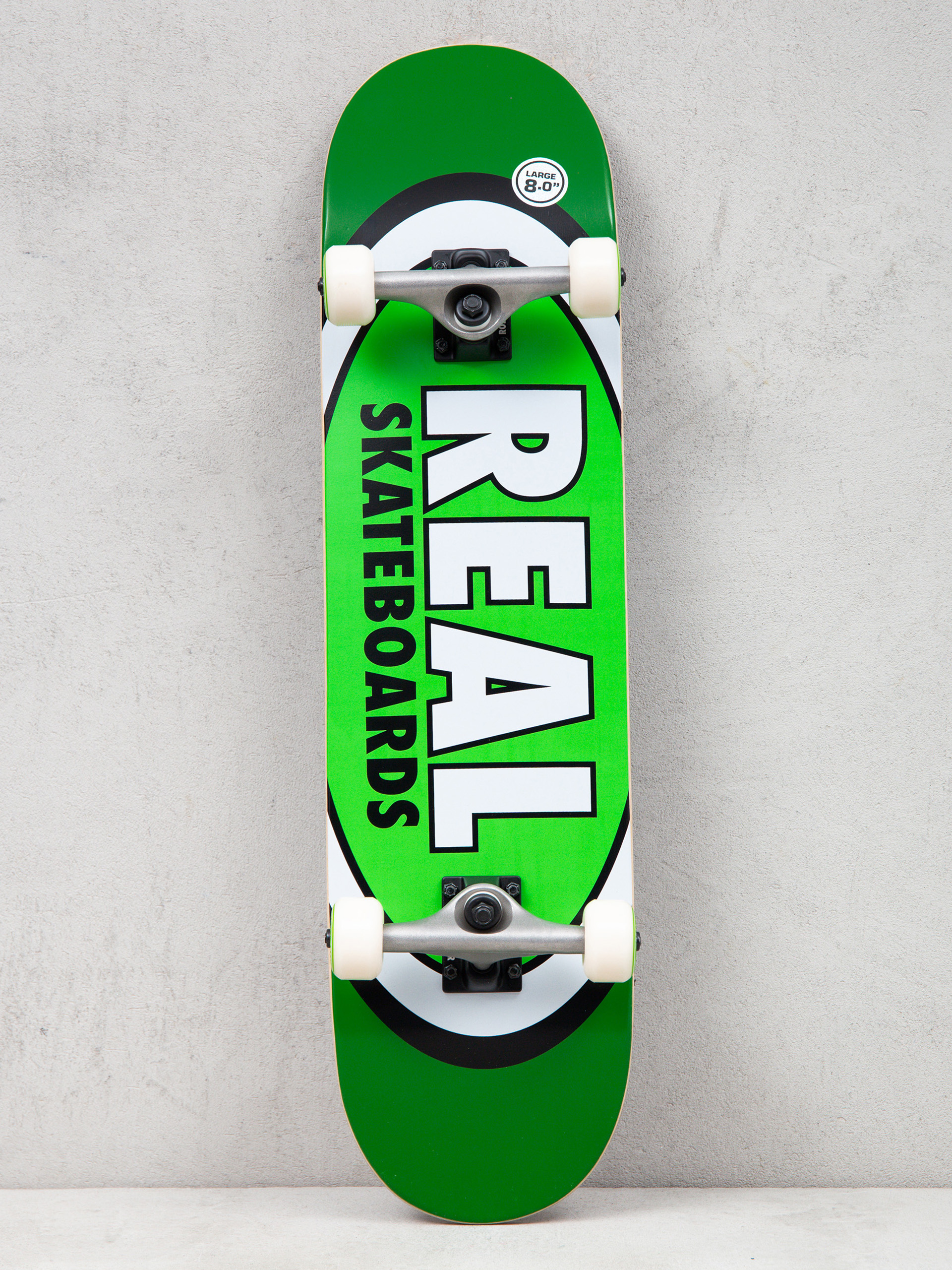 Real Classic Oval Large Skateboard - green (green)