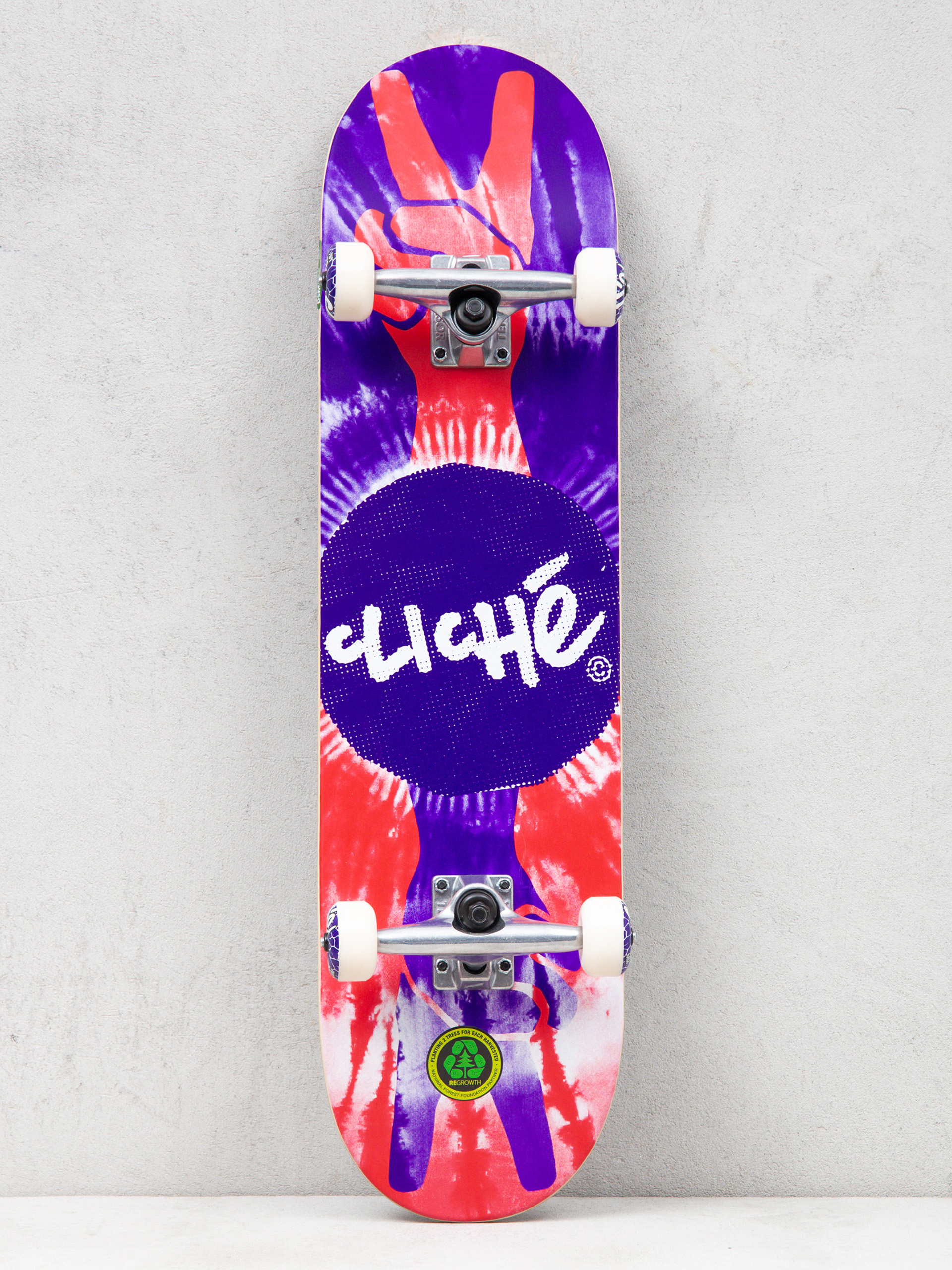 Cliche Peace Skateboard - violet (purple/red)